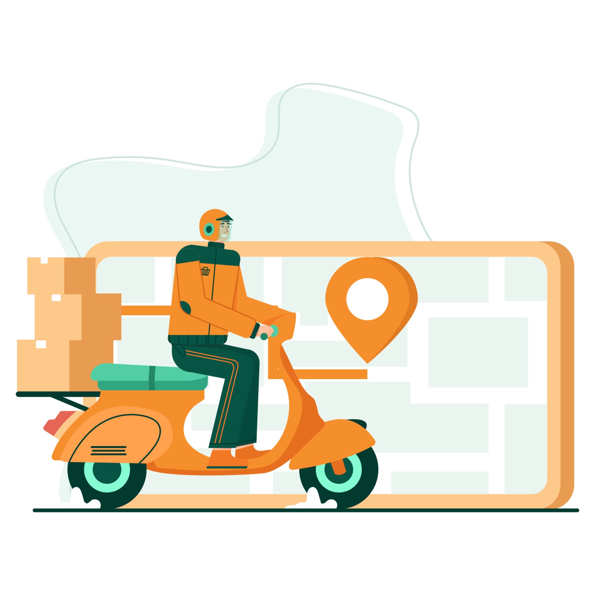 Tracking package flat illustration 3274375 Vector Art at Vecteezy