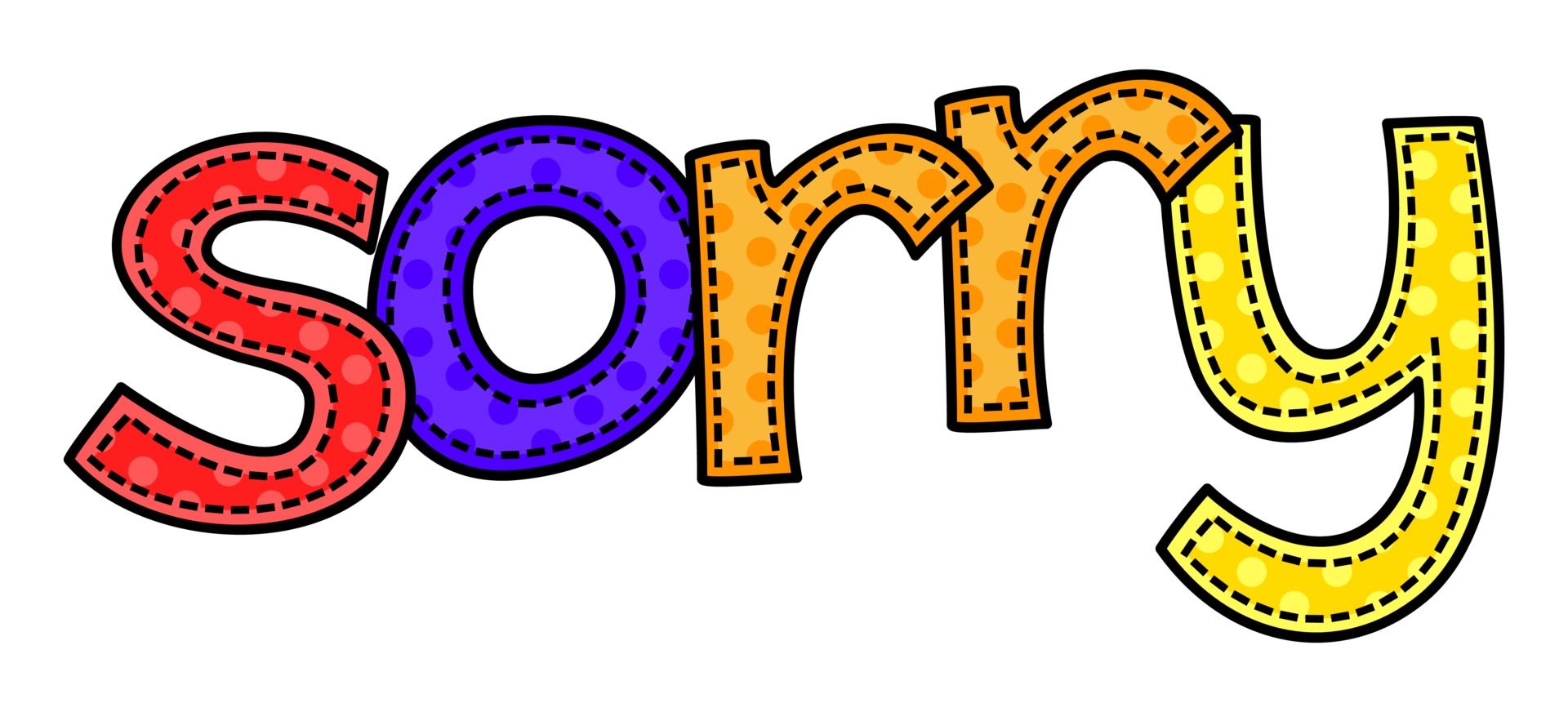 Sorry Greeting Expressive Text Title Doodle 3288180 Vector Art at Vecteezy