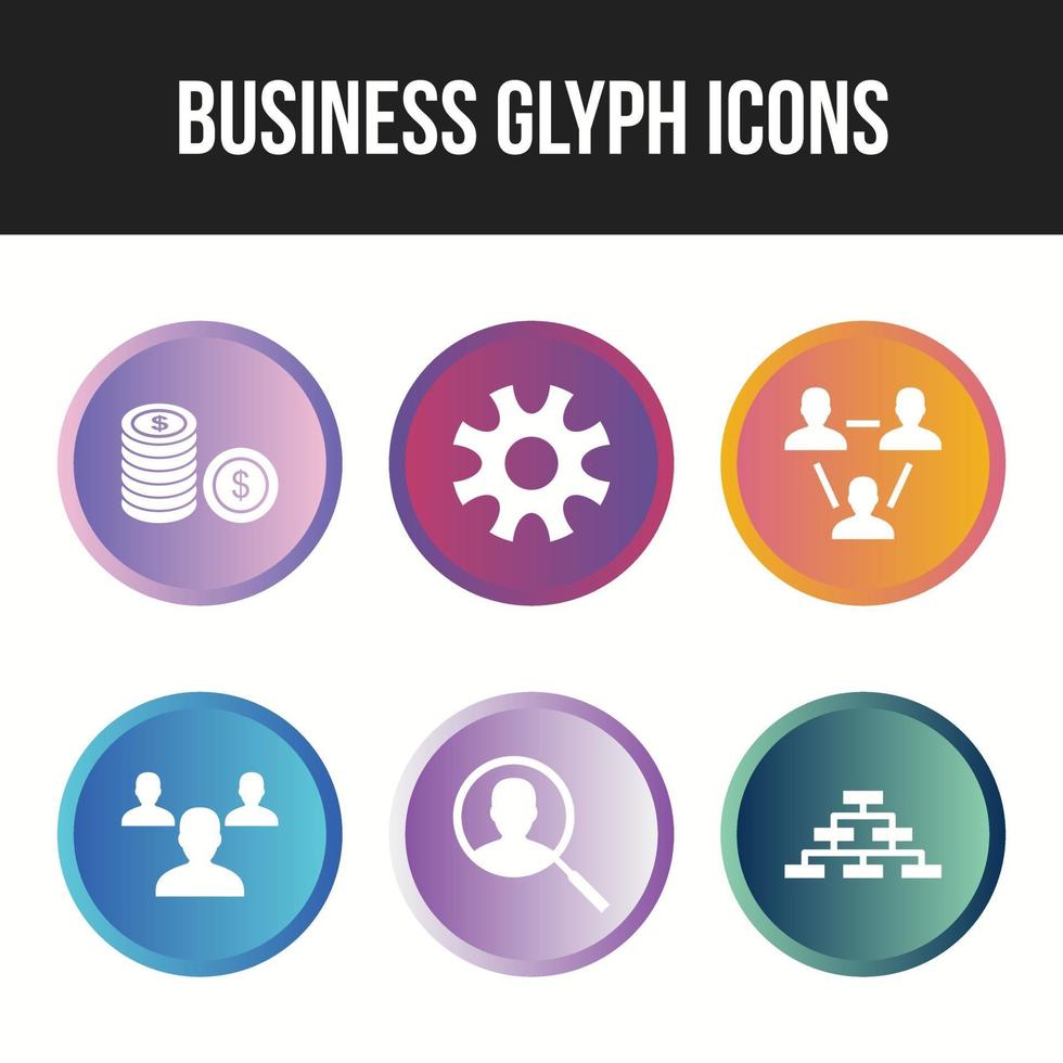 Beautiful 6 icons pack of business vector icons 3291476 Vector Art at ...