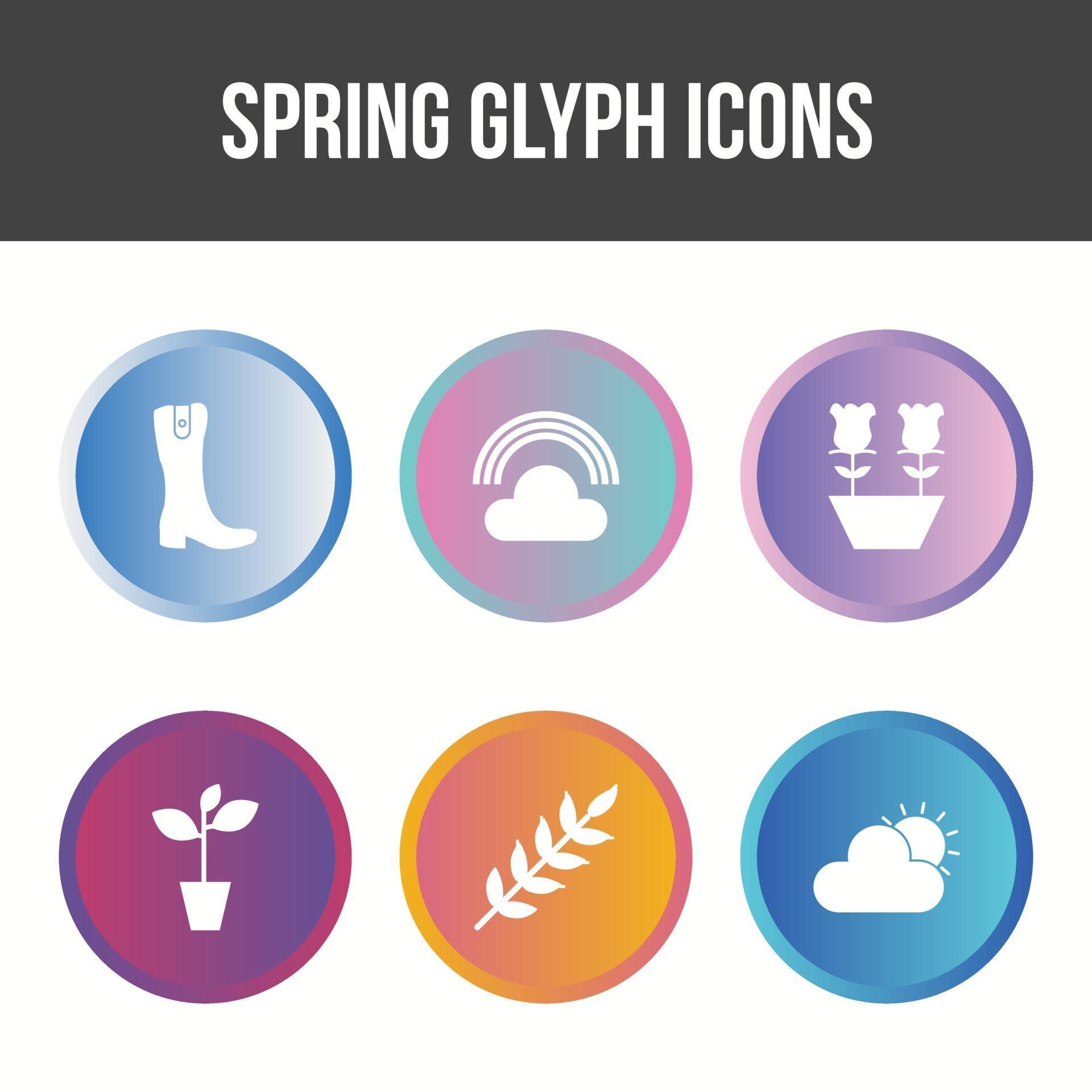 Unique Spring Vector Icon Set 3291610 Vector Art at Vecteezy