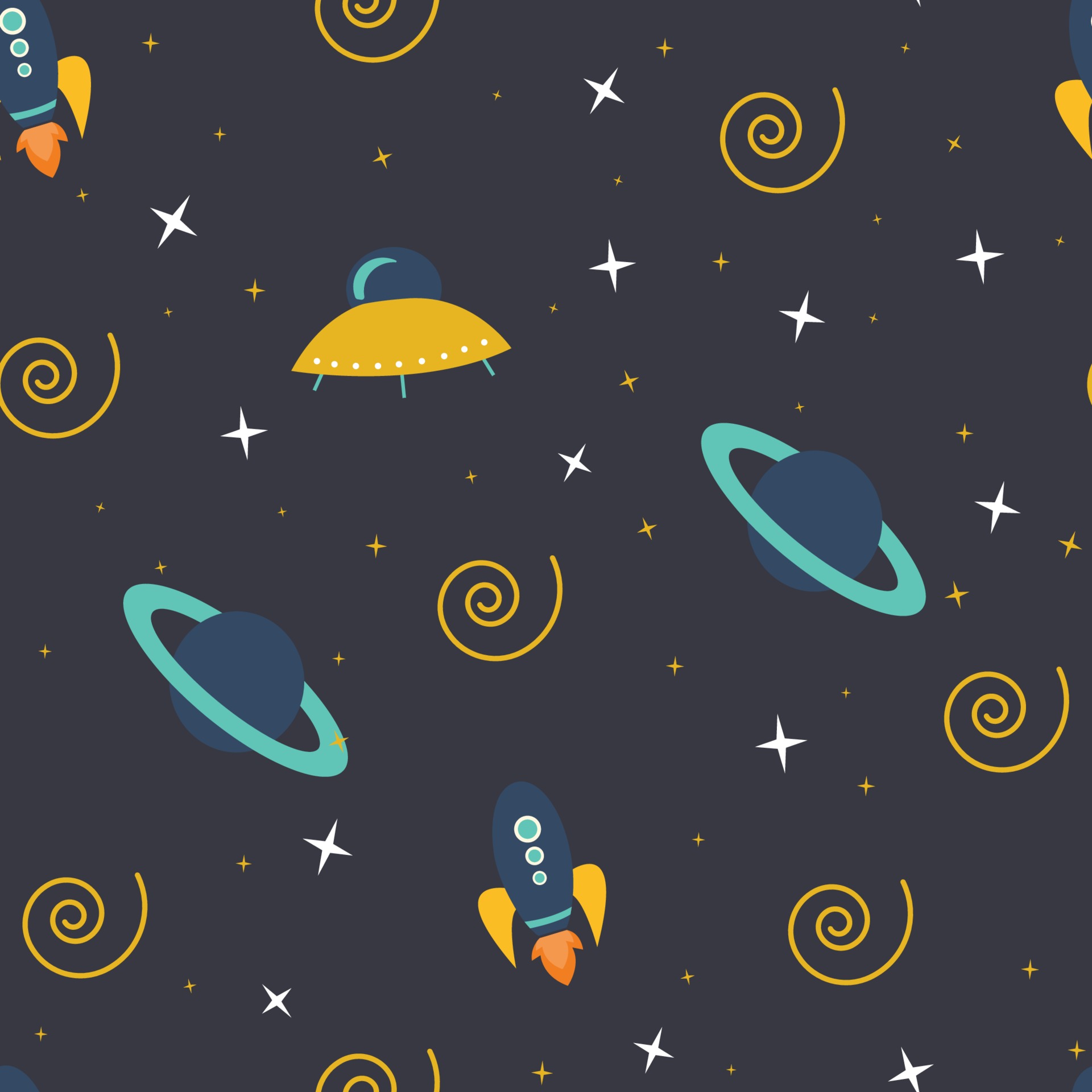 Seamless Outer space pattern. Can be used for creative projects 3293109 ...