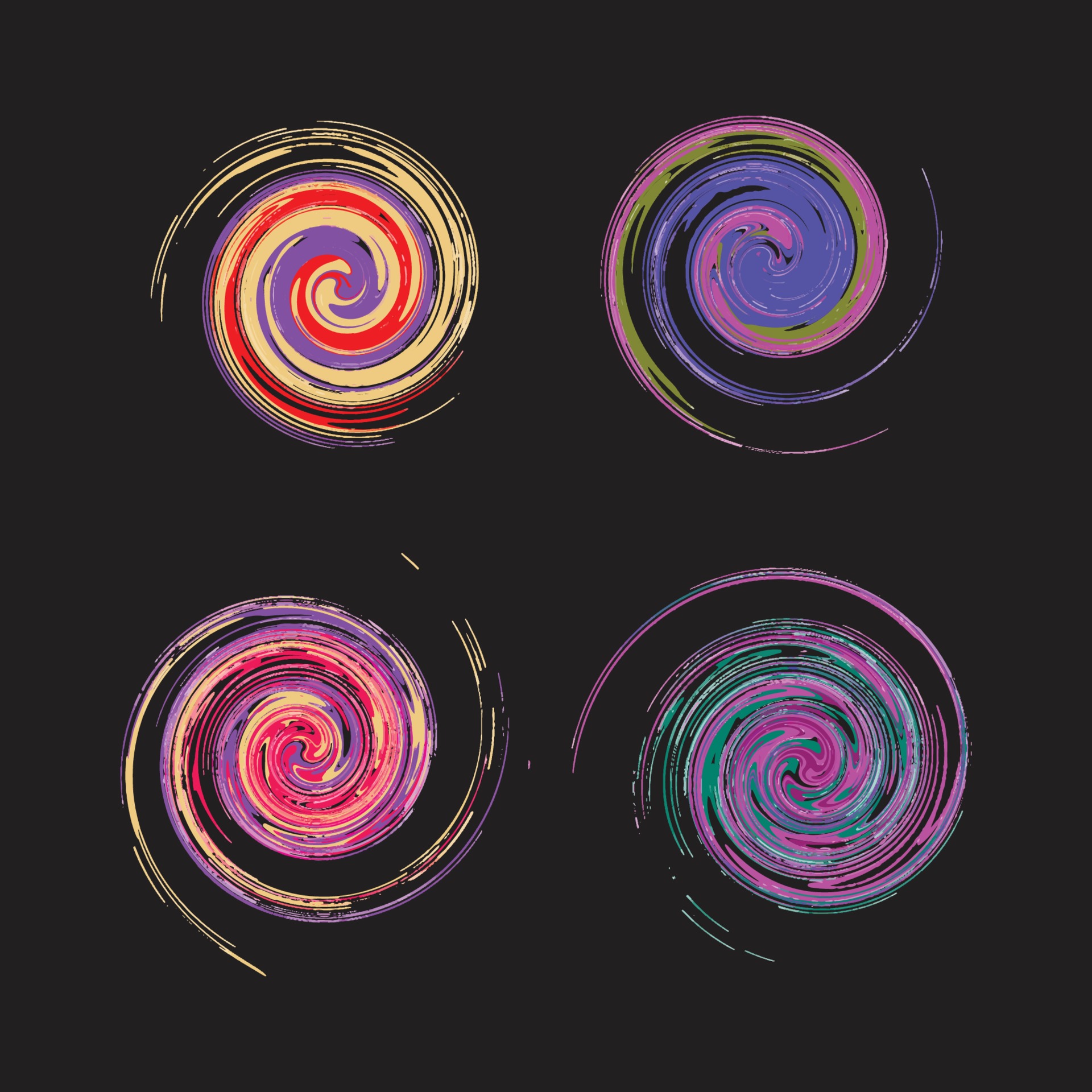 Swirl abstract elements 3293754 Vector Art at Vecteezy