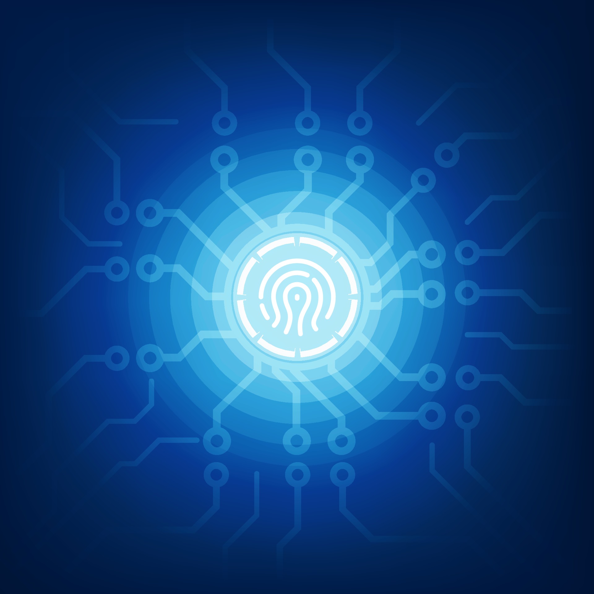 Head-Up Display, Fingerprint scan, Future security technology. 3294528 ...