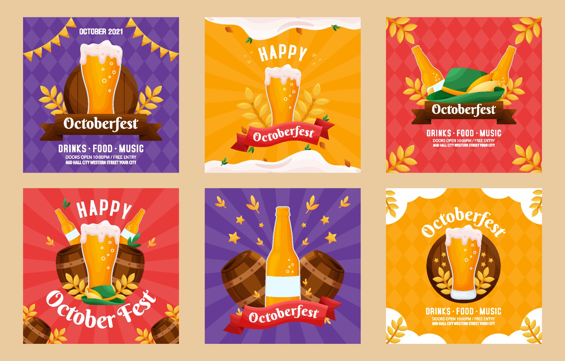 October Festival Social Media Post Templates 3297216 Vector Art At Vecteezy october-festival-social-media-post-templates-3297216-vector-art-at-vecteezy