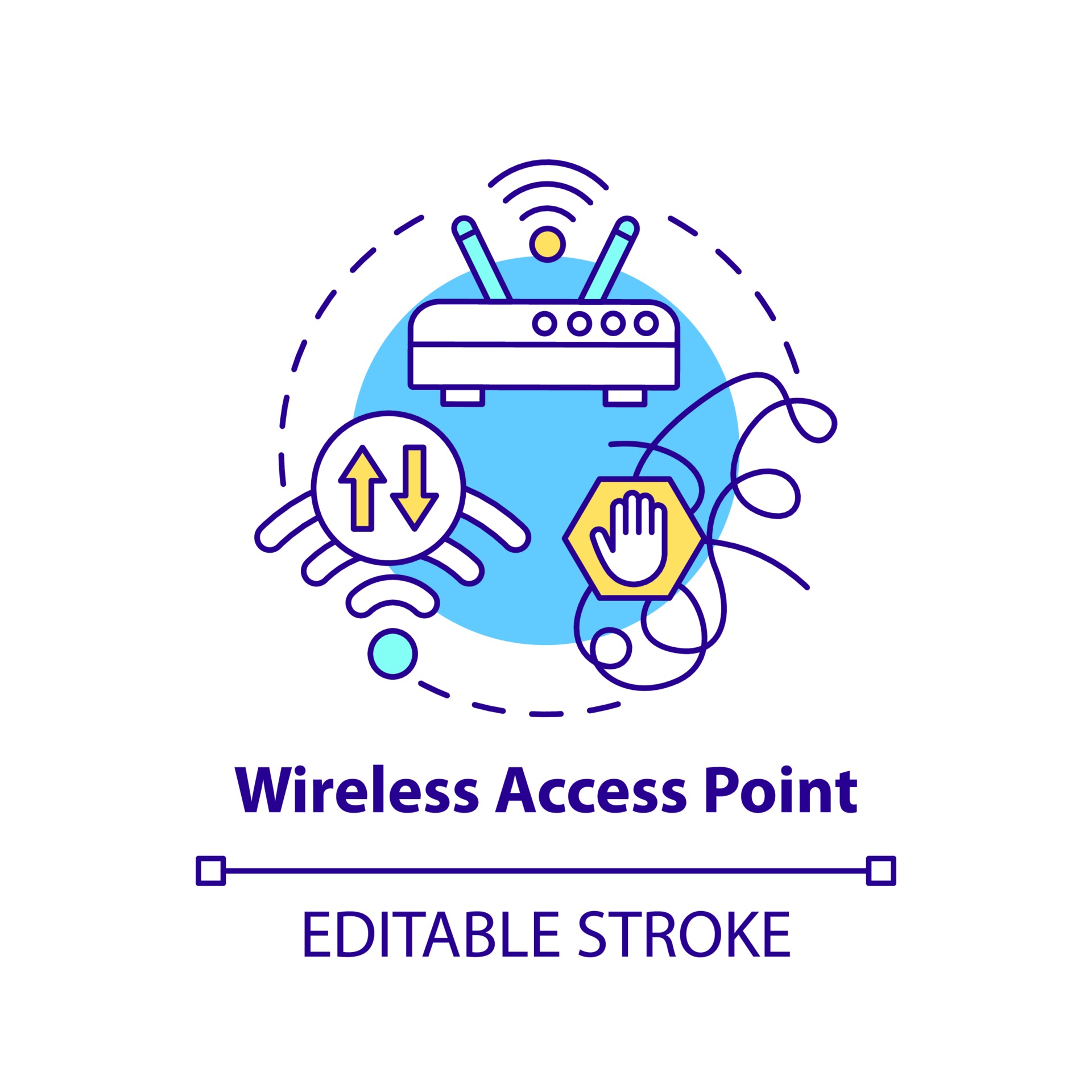 Wireless access point concept icon 3297226 Vector Art at Vecteezy Wireless access point concept icon 3297226 Vector Art at Vecteezy