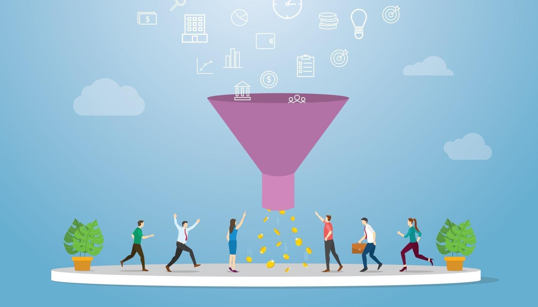 marketing sales funnel with profit result oriented concept 3301372 ... marketing sales funnel with profit result oriented concept 3301372 ...