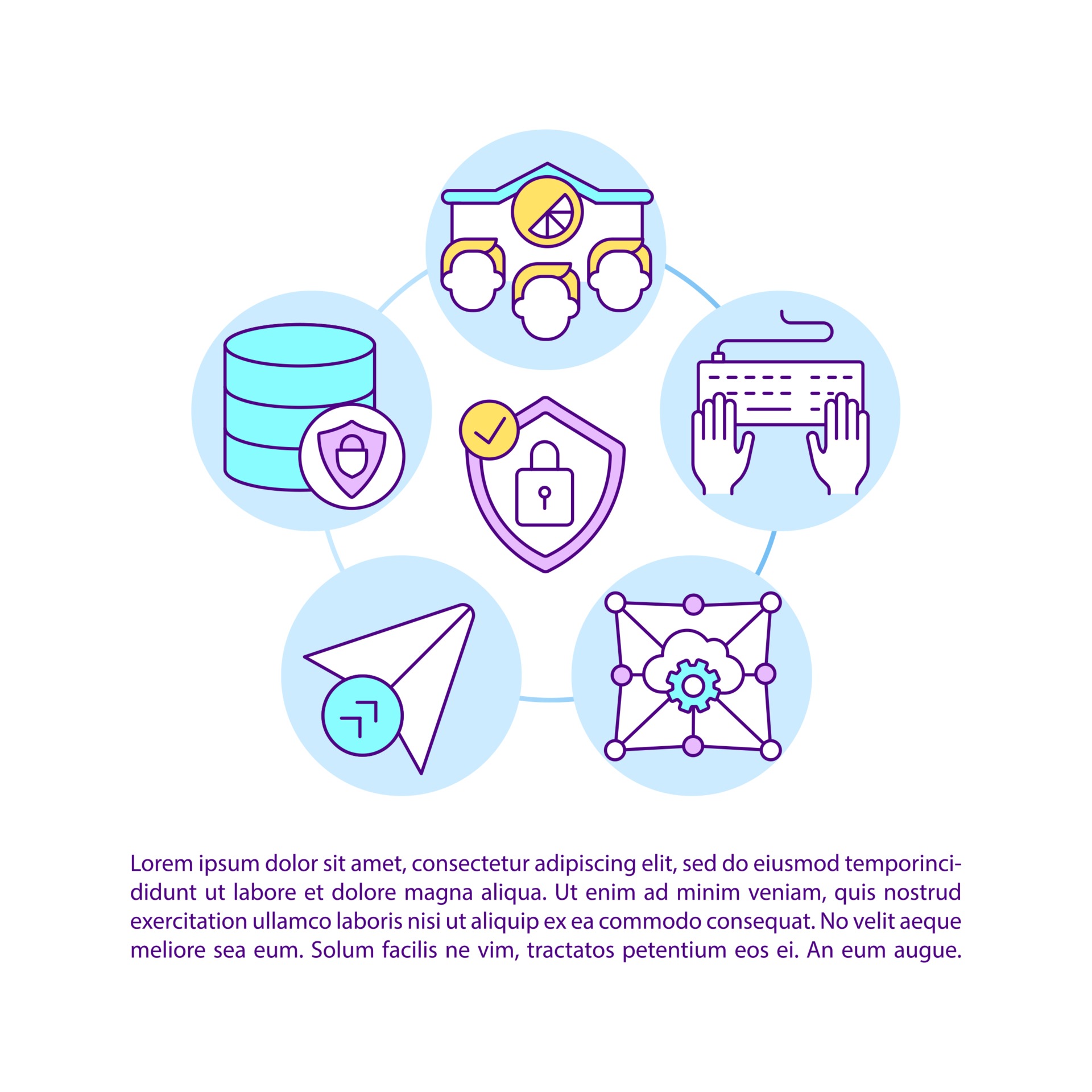 Secure cloud service concept line icons with text 3303301 Vector Art at ... Secure cloud service concept line icons with text 3303301 Vector Art at ...