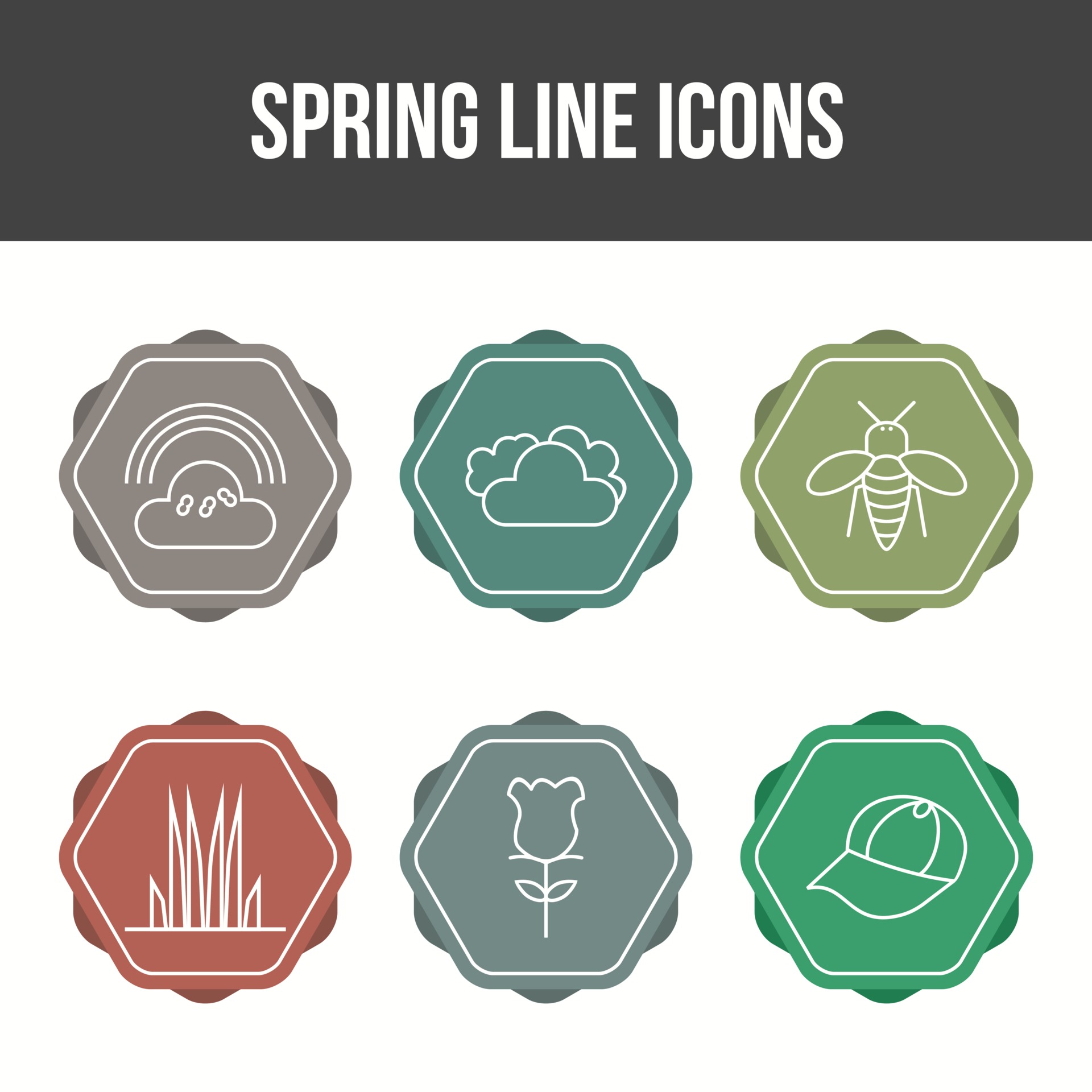 Unique Spring Vector Icon Set 3310384 Vector Art at Vecteezy