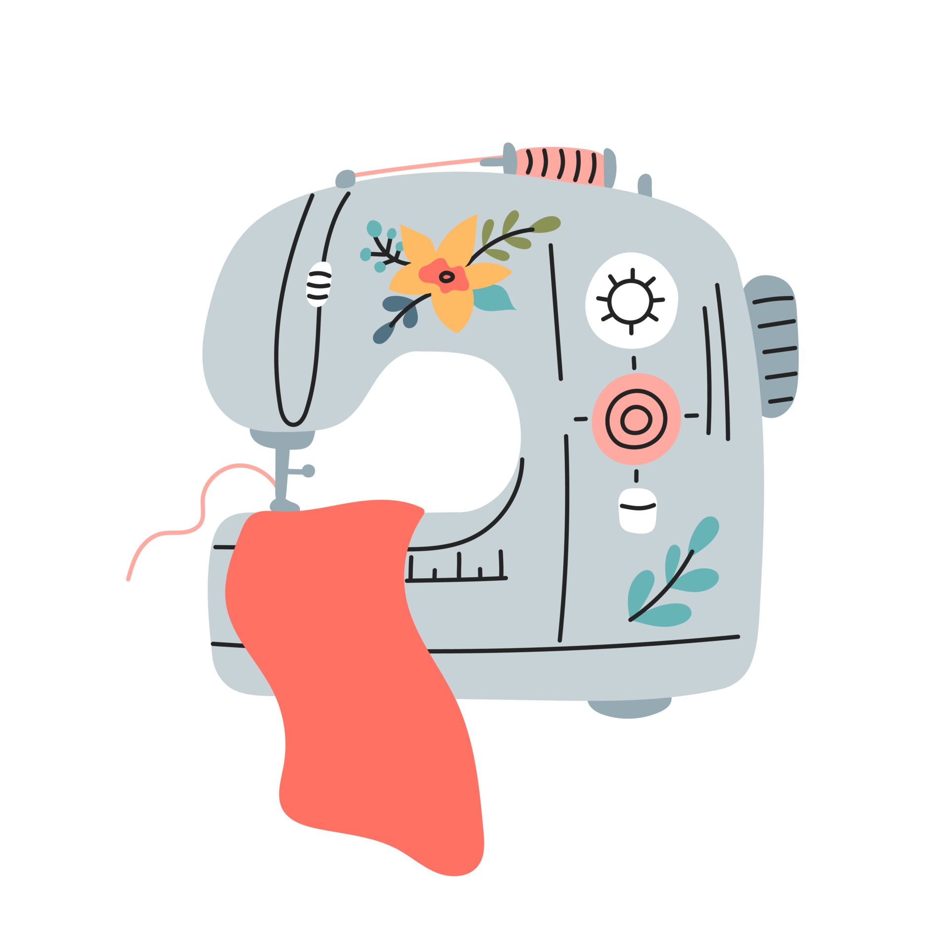 Sewing Machine With Fabric And Thread 3310785 Vector Art At Vecteezy sewing-machine-with-fabric-and-thread-3310785-vector-art-at-vecteezy