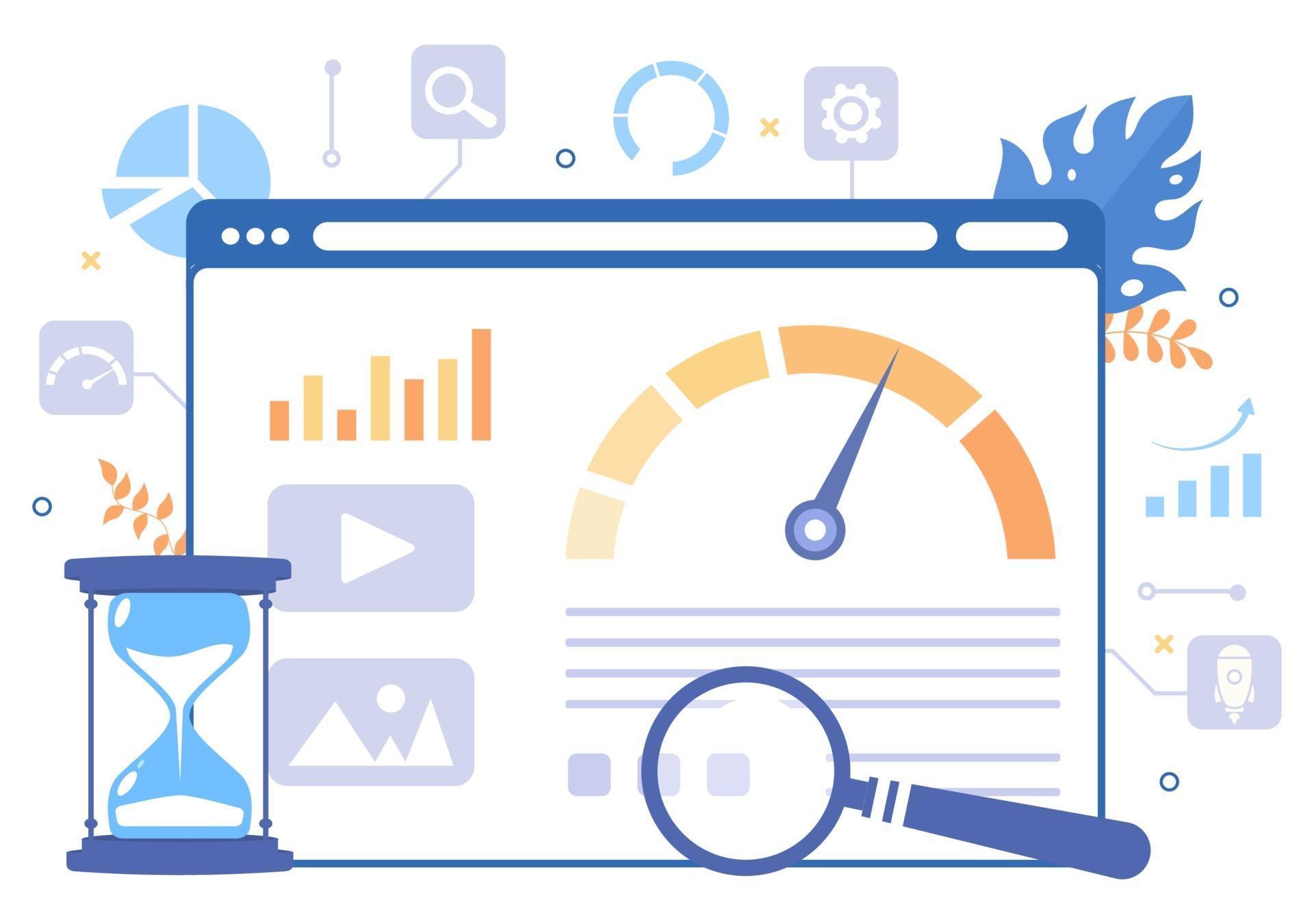 Website Loading Speed Optimization Vector Illustration 3310931 Vector Art at Vecteezy