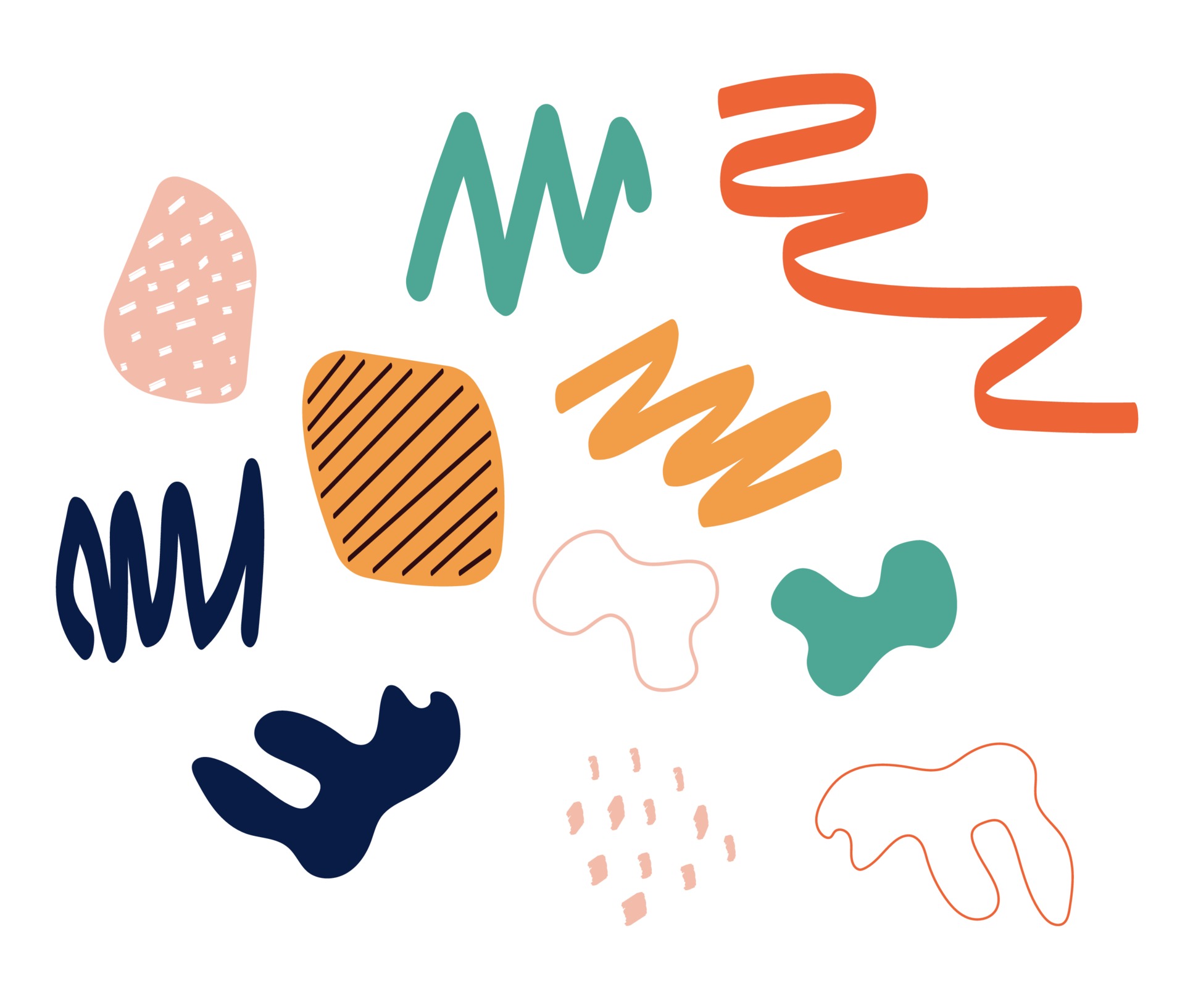 Abstract simple shape collection set. Vector illustration 3316126 ...