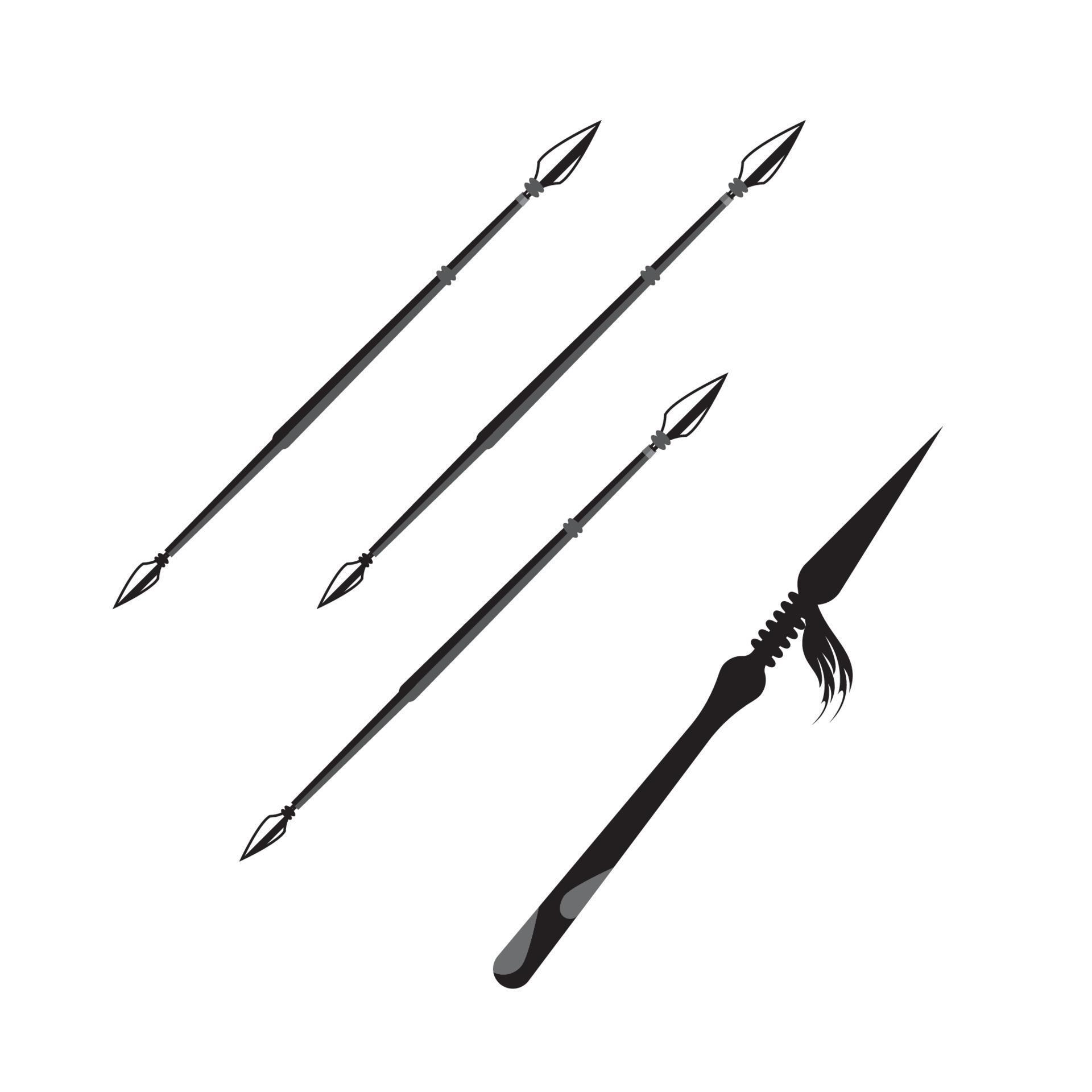 Spear Vector icon design illustration 3316860 Vector Art at Vecteezy