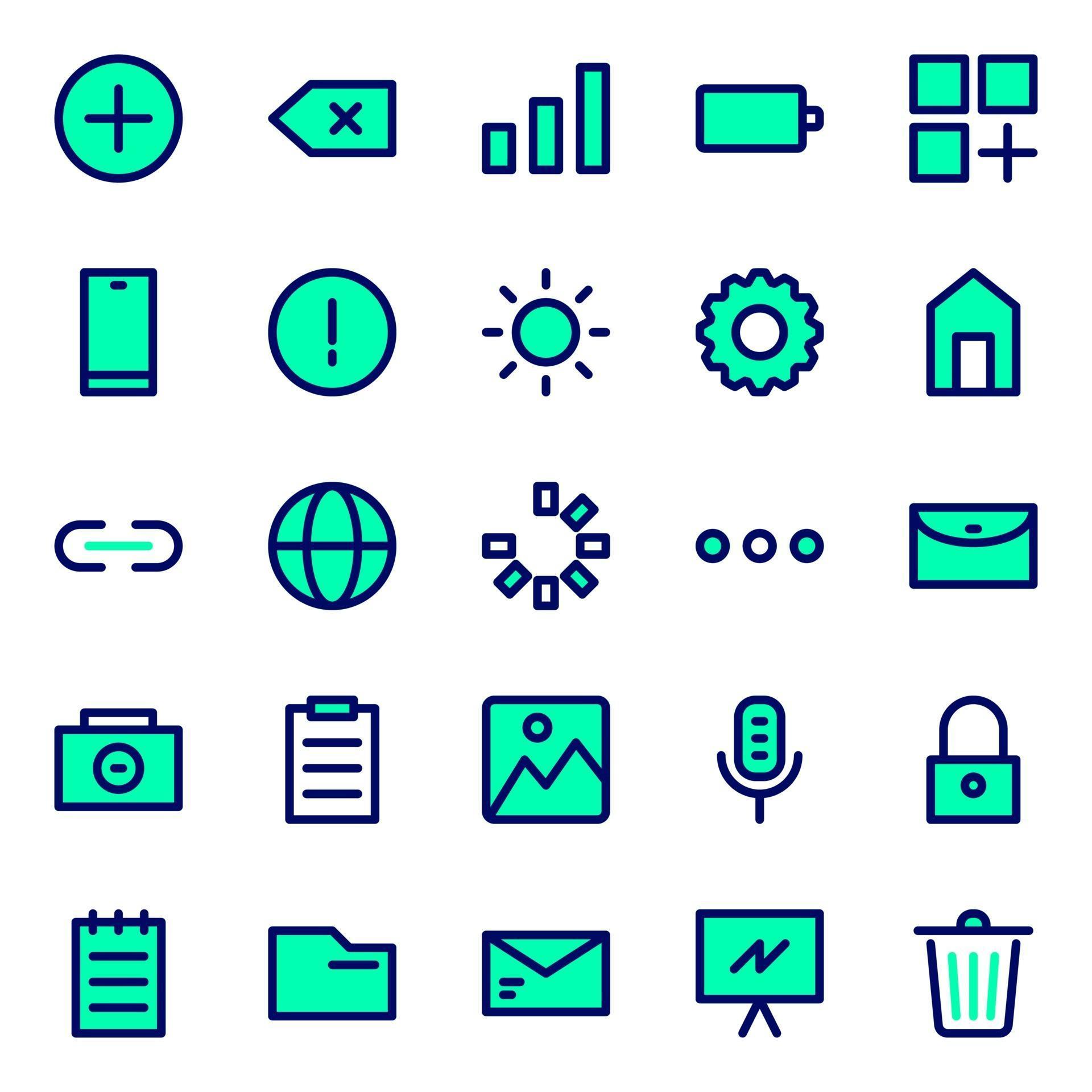 User Interface Icon Pack with filled style 3318961 Vector Art at Vecteezy