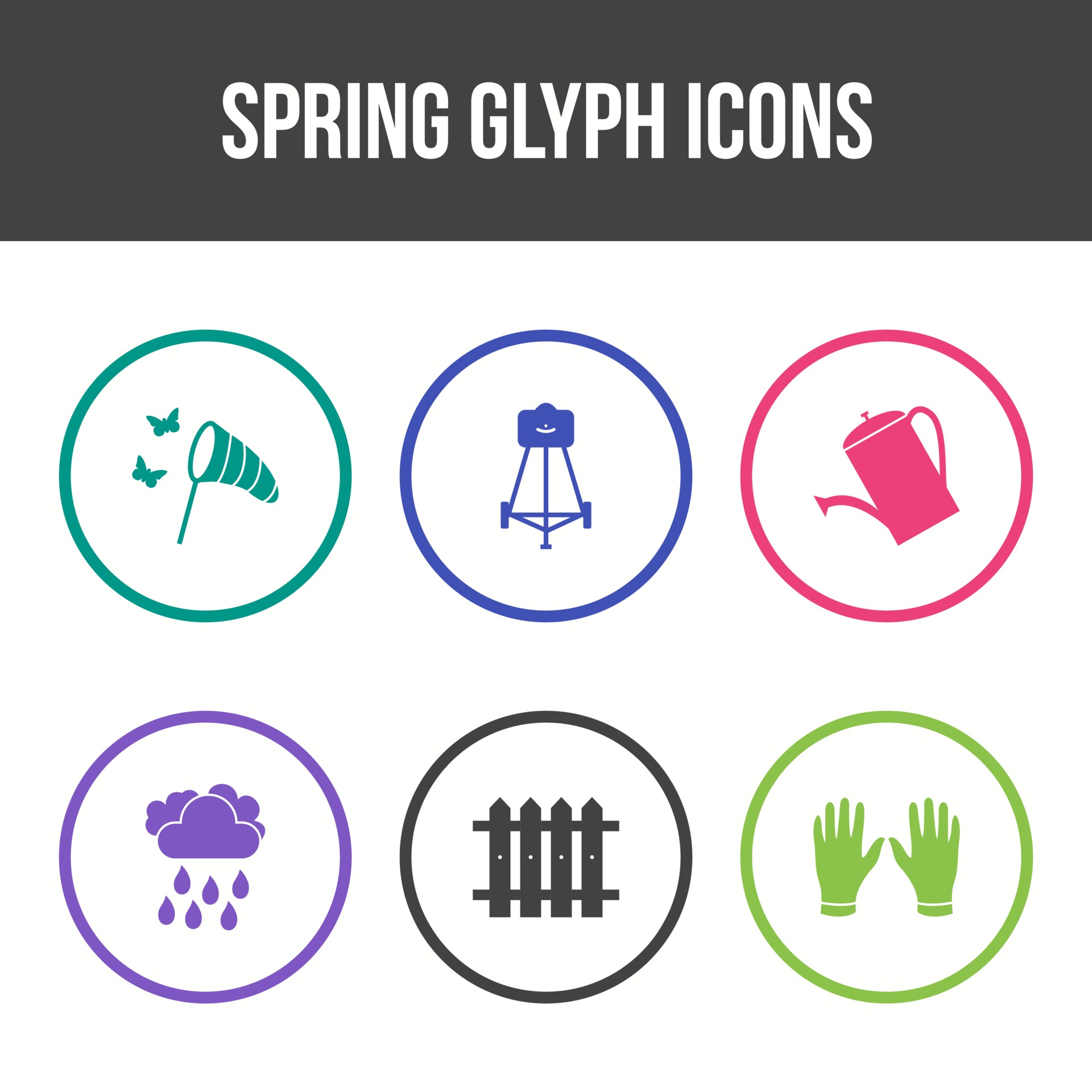 Unique Spring Vector Icon Set 3321578 Vector Art at Vecteezy