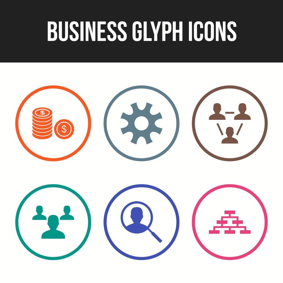Beautiful 6 icons pack of business vector icons 3321658 Vector Art at ...