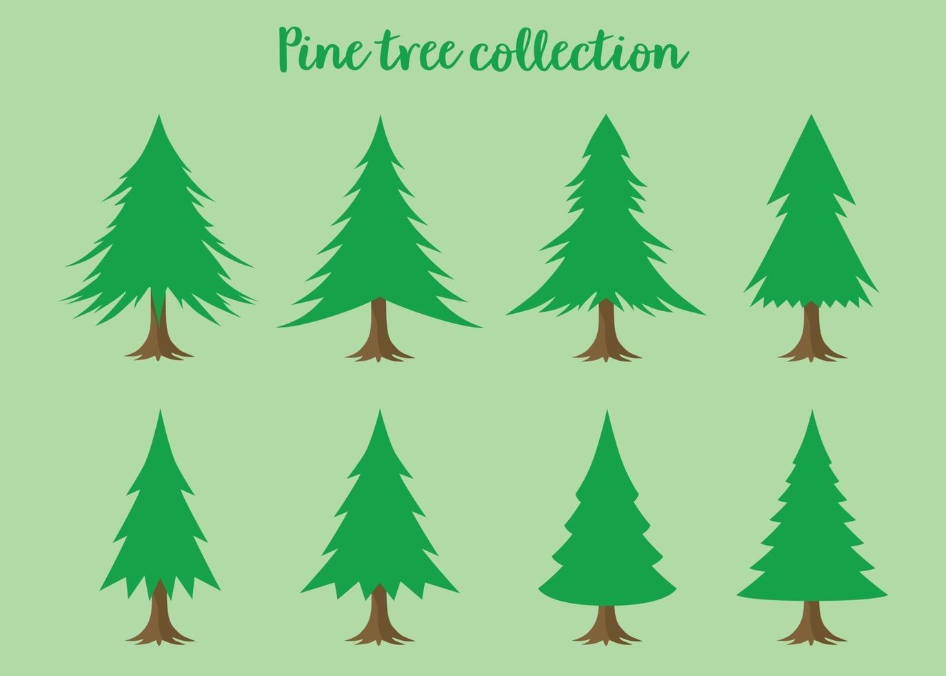 Pine tree collection 3322548 Vector Art at Vecteezy