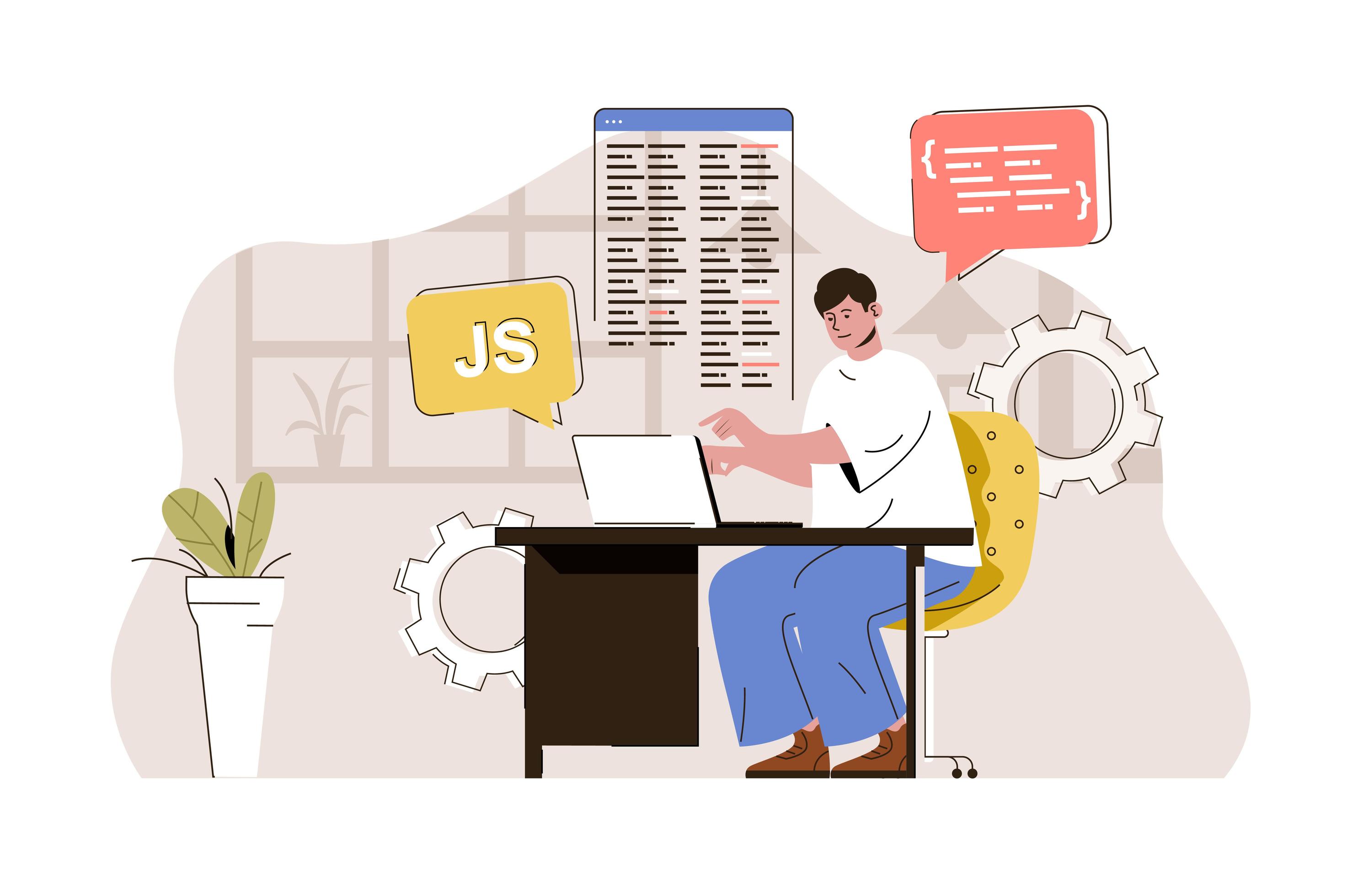 Web developer concept for website and mobile site 3326385 Vector Art at ...