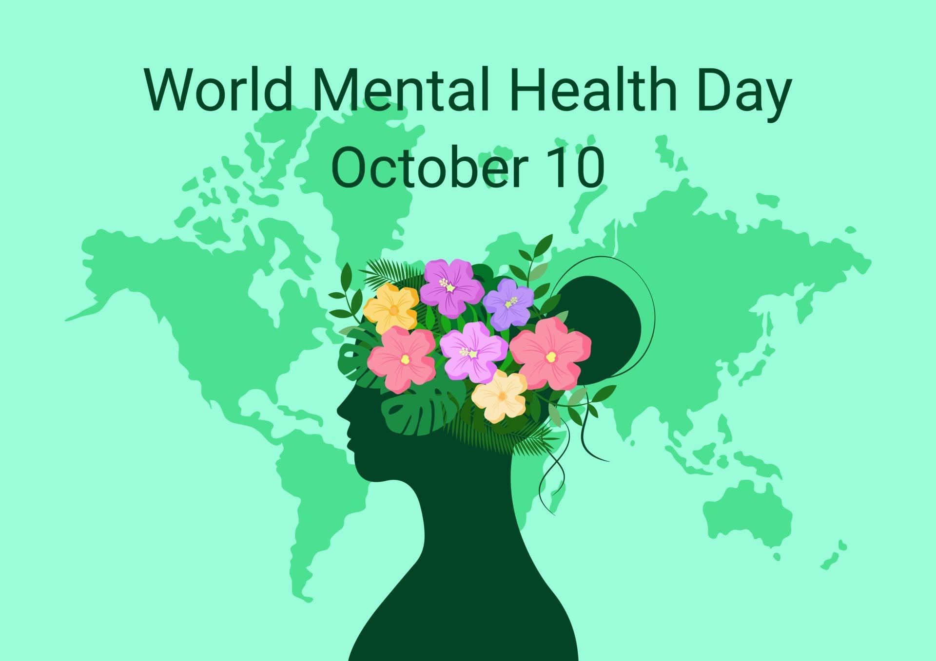 Mental health day. October 10. Awareness world day 3327980 Vector Art ... Mental health day. October 10. Awareness world day 3327980 Vector Art ...