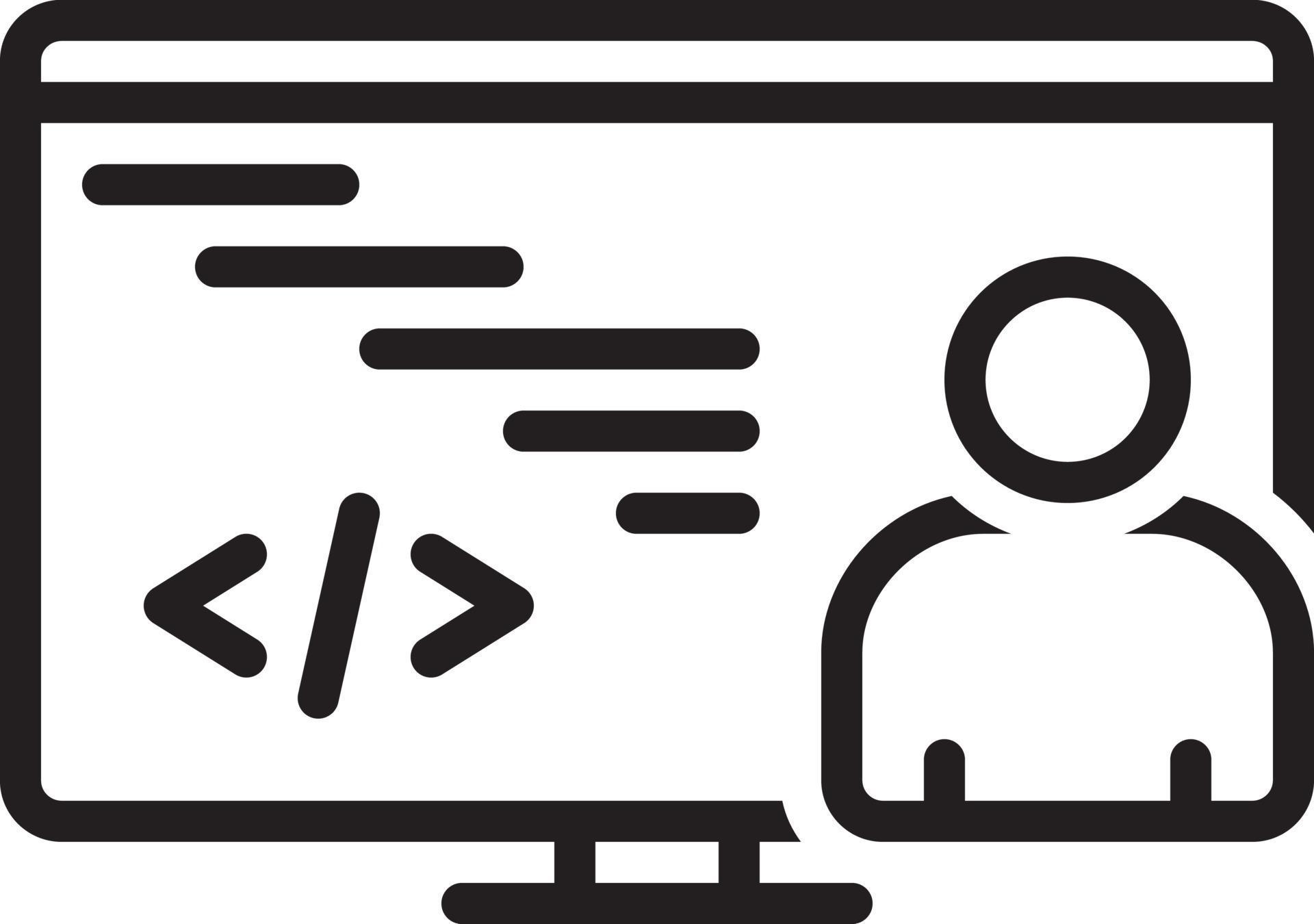 Line icon for programmation 3329428 Vector Art at Vecteezy