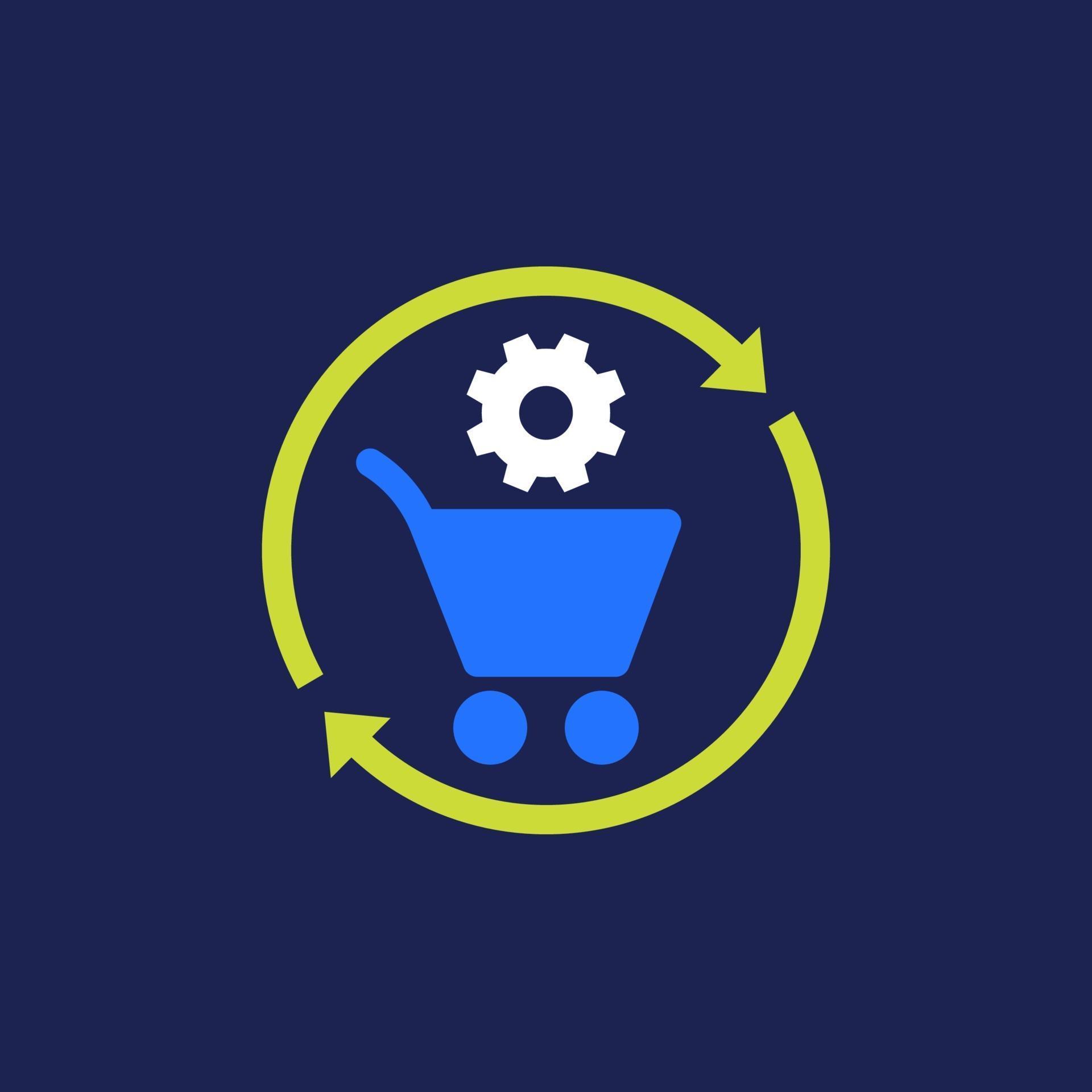 order processing, procurement icon, flat vector 3337618 Vector Art at ...