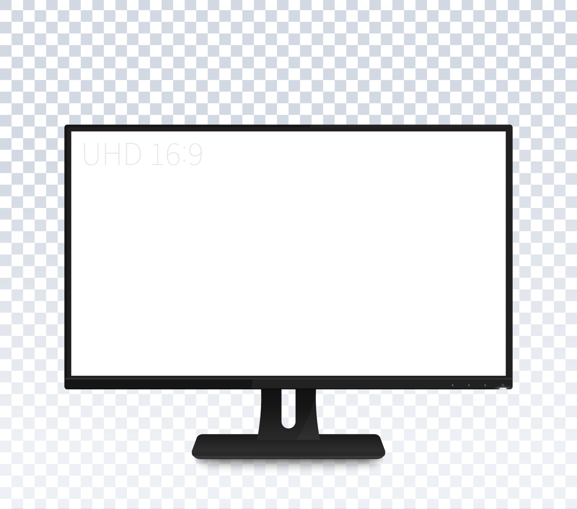 computer monitor vector mockup, realistic display with blank screen ... computer monitor vector mockup, realistic display with blank screen ...
