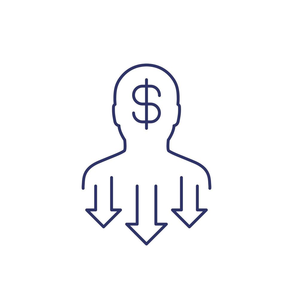 reduce labor cost icon, line vector 3337654 Vector Art at Vecteezy reduce labor cost icon, line vector 3337654 Vector Art at Vecteezy