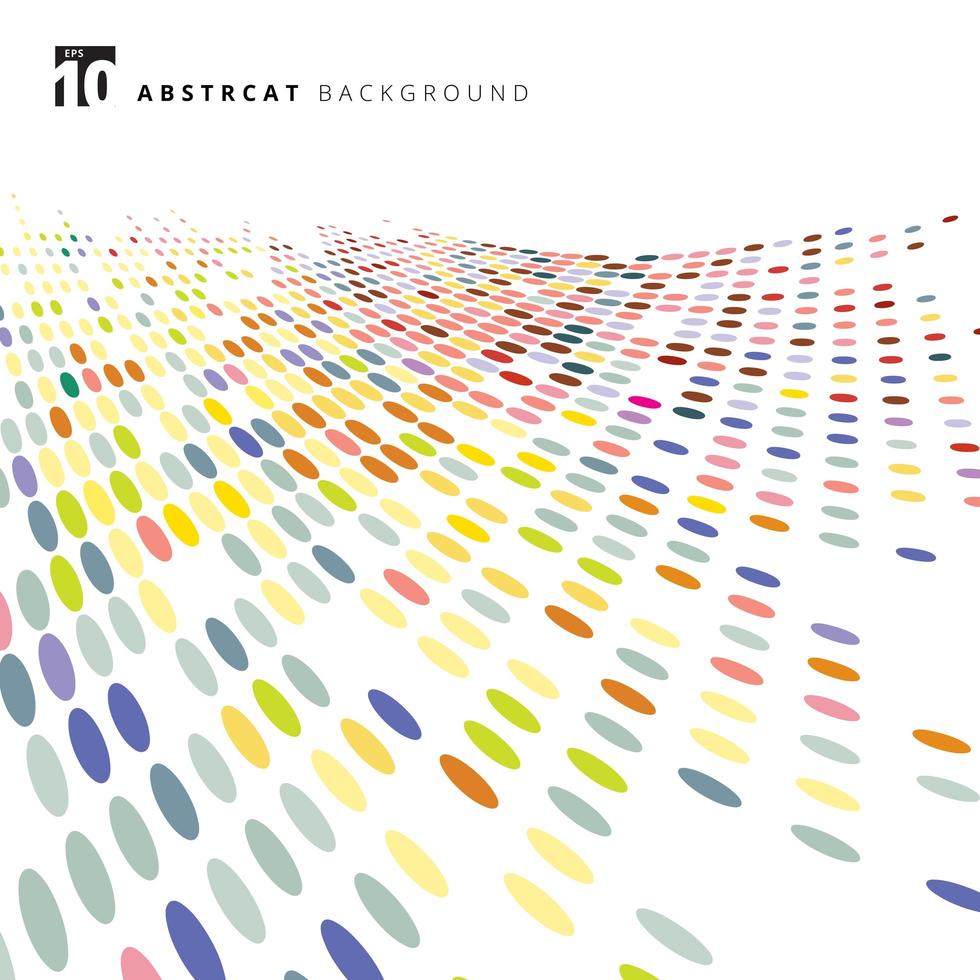 Abstract Perspective Colorful Halftone Texture Dots Pattern Background 3337790 Vector Art At