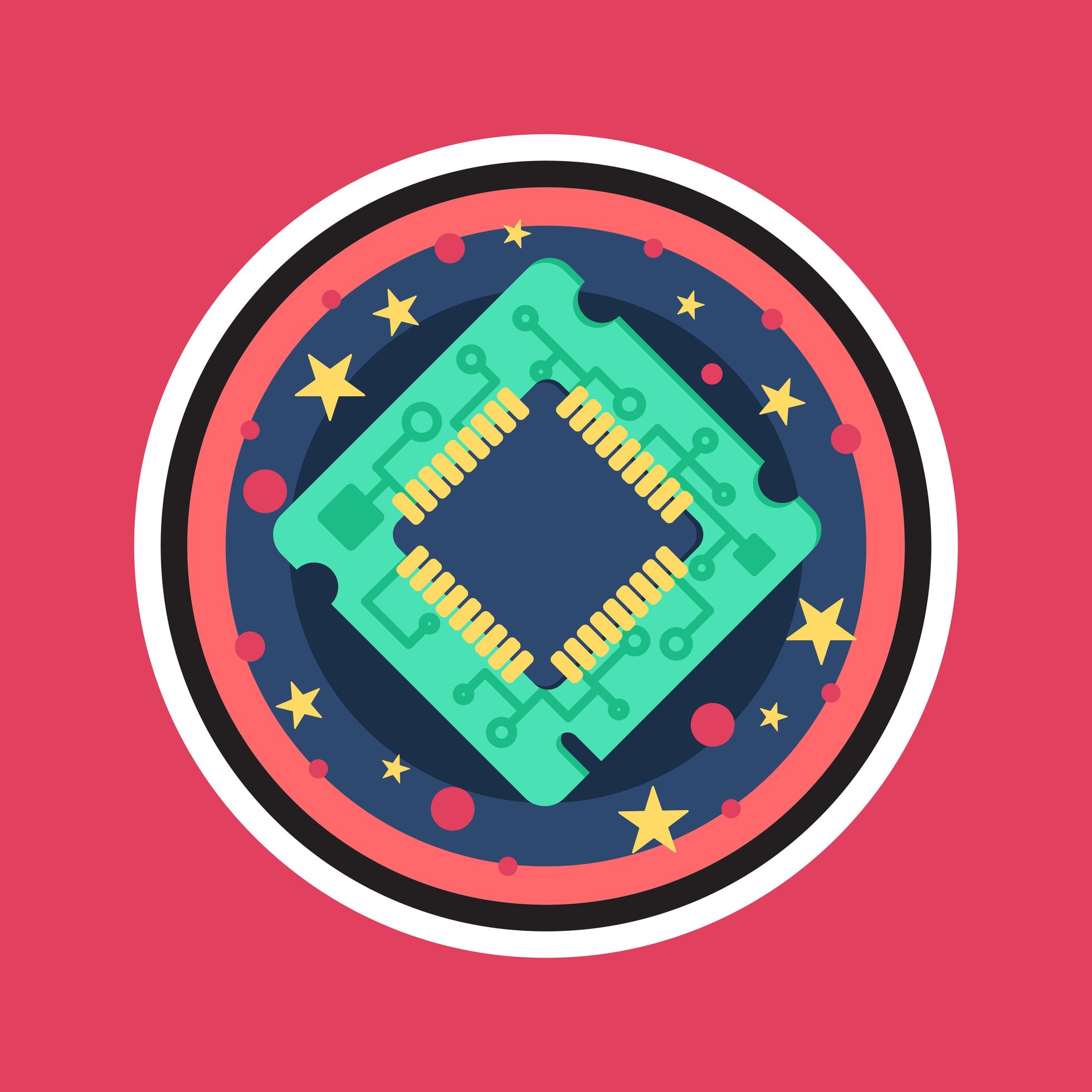 Computer Processor Chip 3343611 Vector Art At Vecteezy