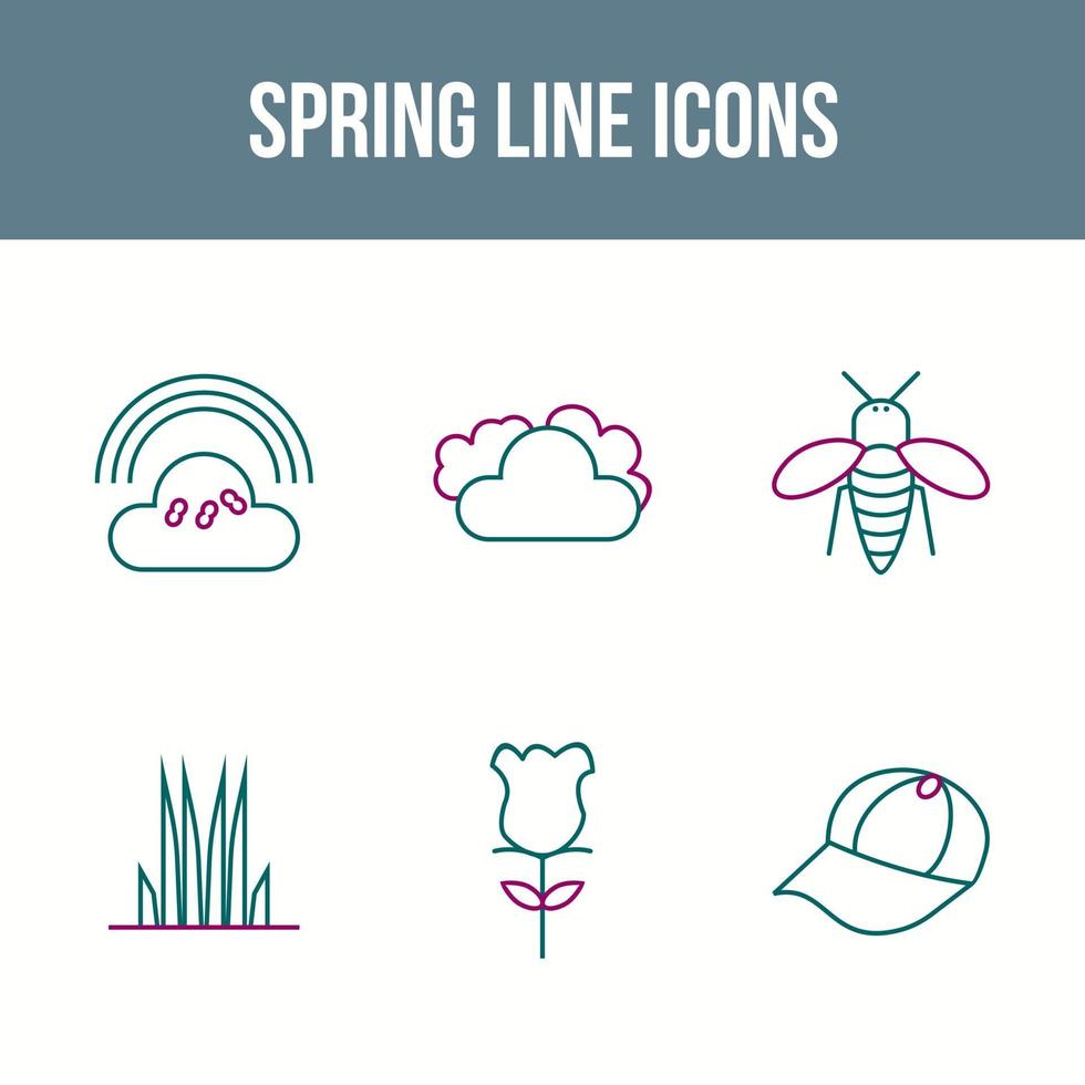 Unique Spring Vector Icon Set 3344222 Vector Art at Vecteezy