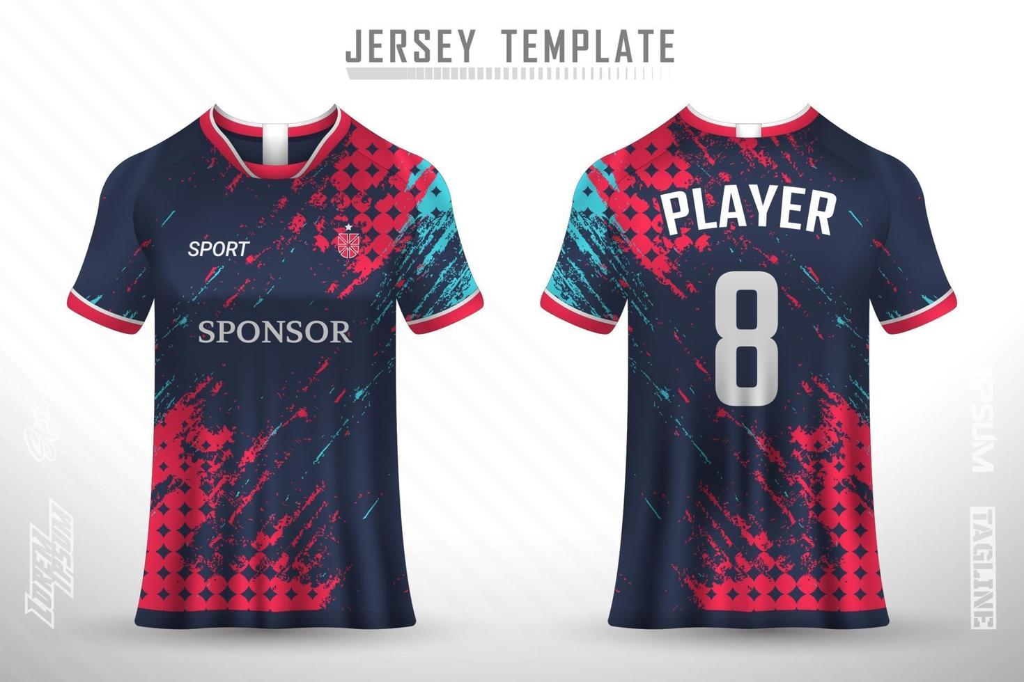 Sports Jersey And T Shirt Template Sports Jersey Design Vector Mockup