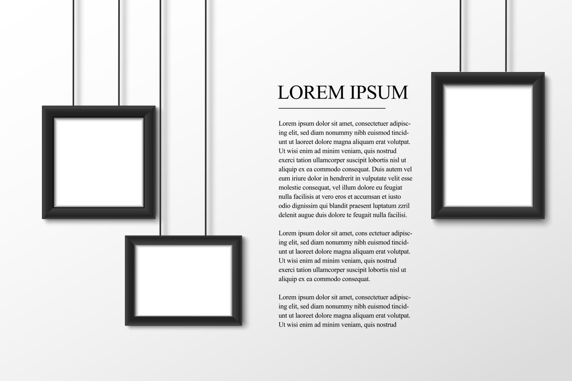 Abstract text box with white frame on clear background vector 3348061 ...