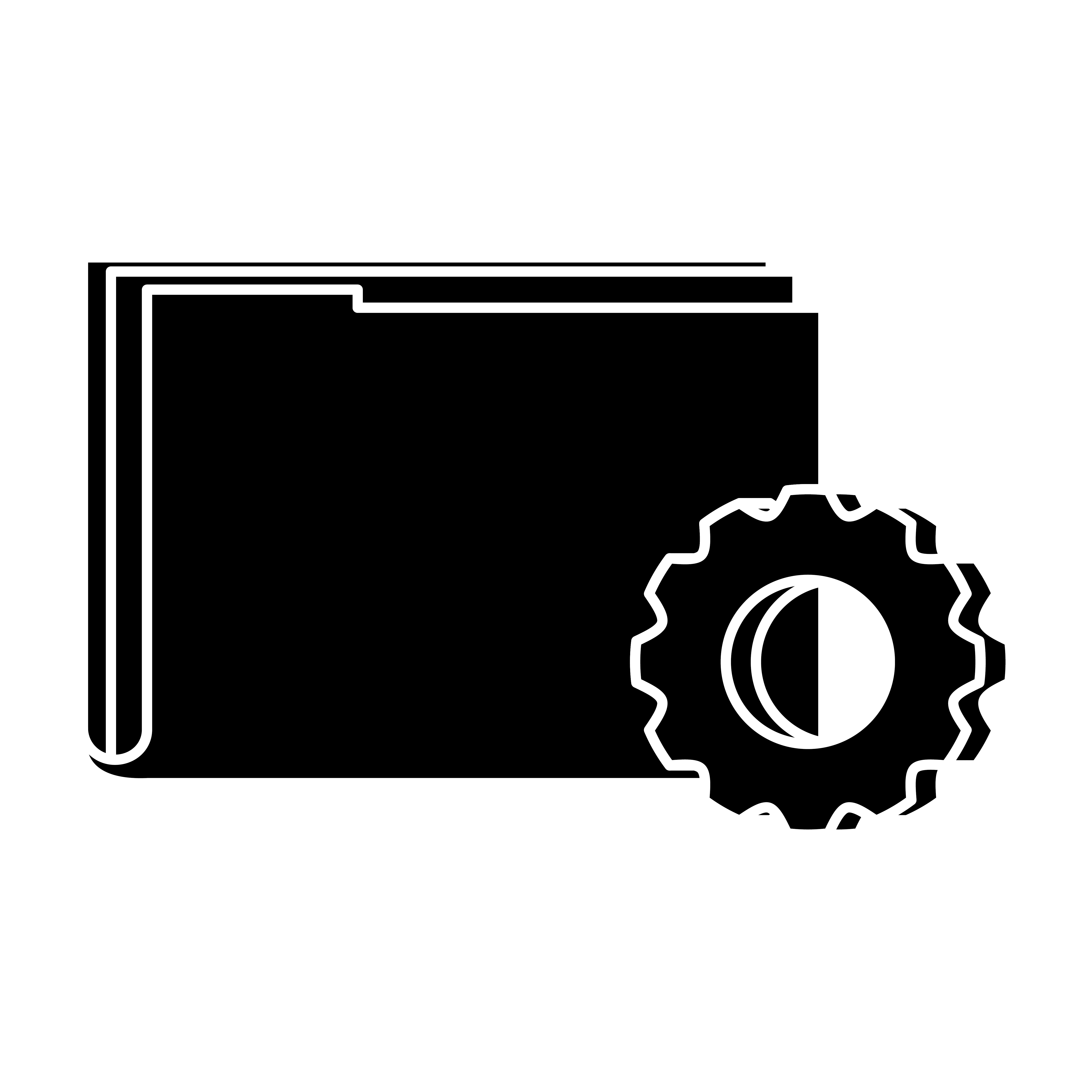 Isolated file and gear vector design 3350013 Vector Art at Vecteezy