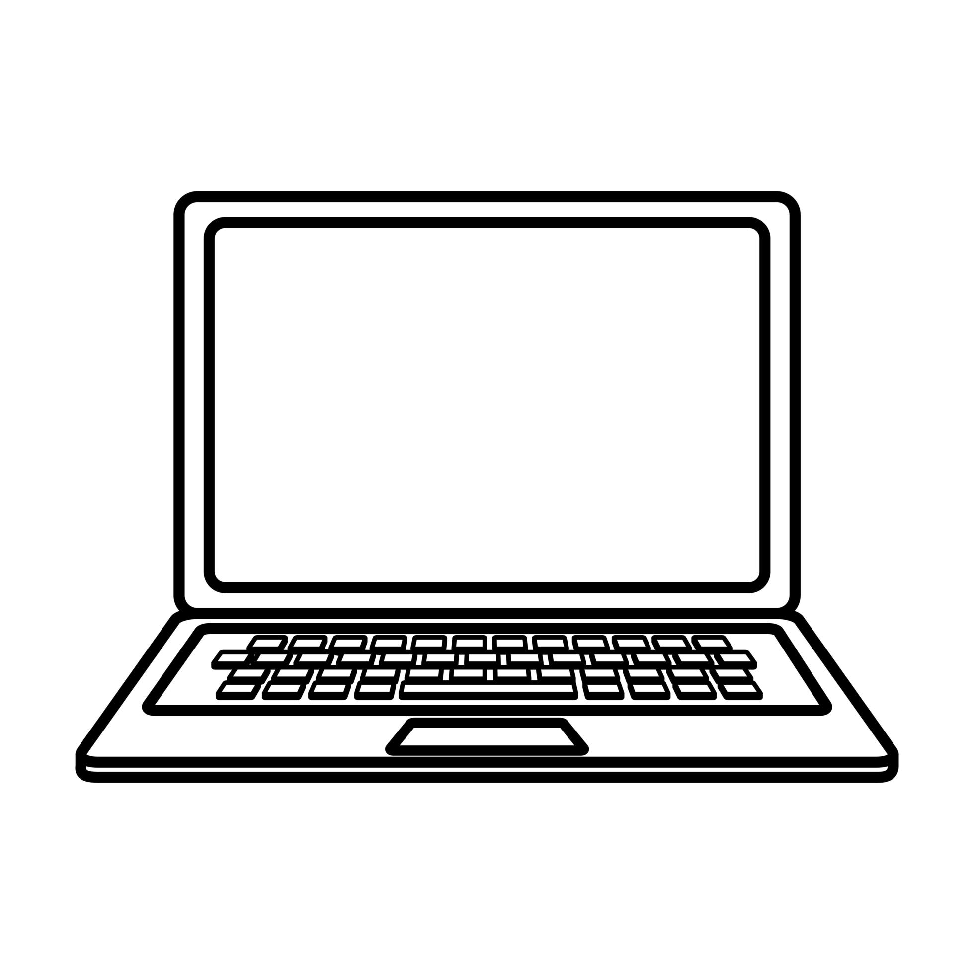 Isolated digital laptop vector design 3350250 Vector Art at Vecteezy