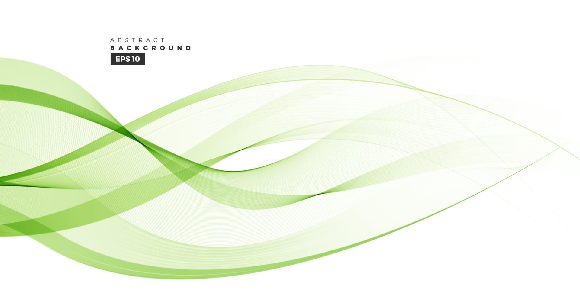 Abstract green line wave vector background. 3354070 Vector Art at Vecteezy