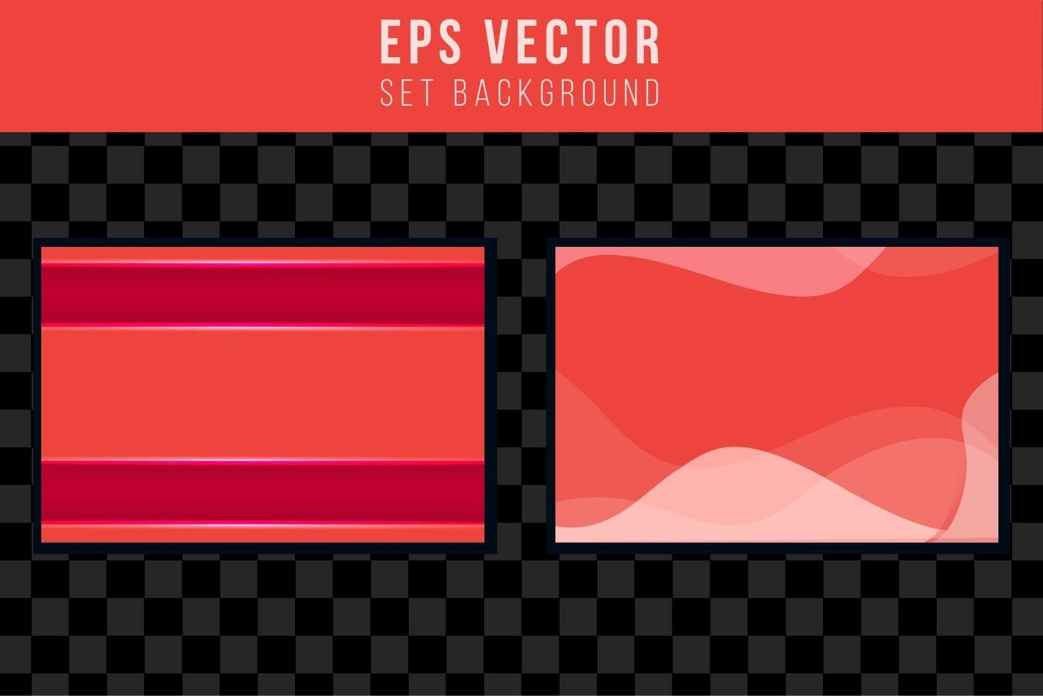 Set of red abstract background with gradient style 3354593 Vector Art ...