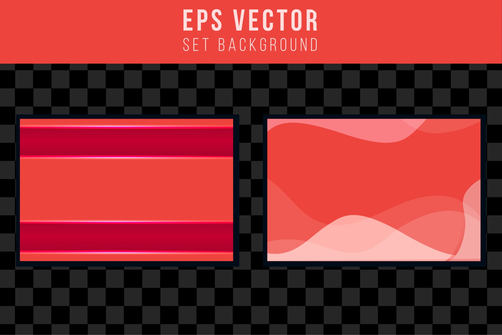 Set of red abstract background with gradient style 3354593 Vector Art ...