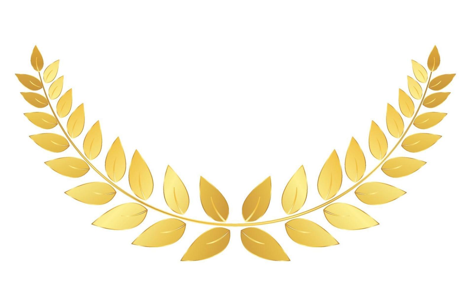 Golden Laurel wreath isolated on white background. 3355661 Vector Art ... Golden Laurel wreath isolated on white background. 3355661 Vector Art ...