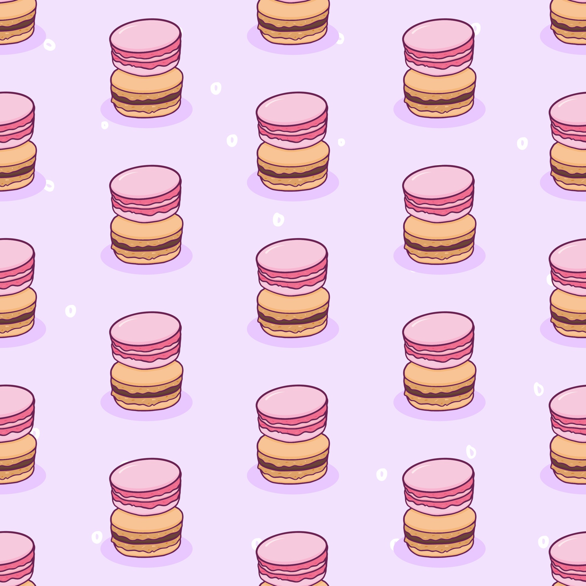 Macaron seamless pattern illustration vector 3358469 Vector Art at Vecteezy