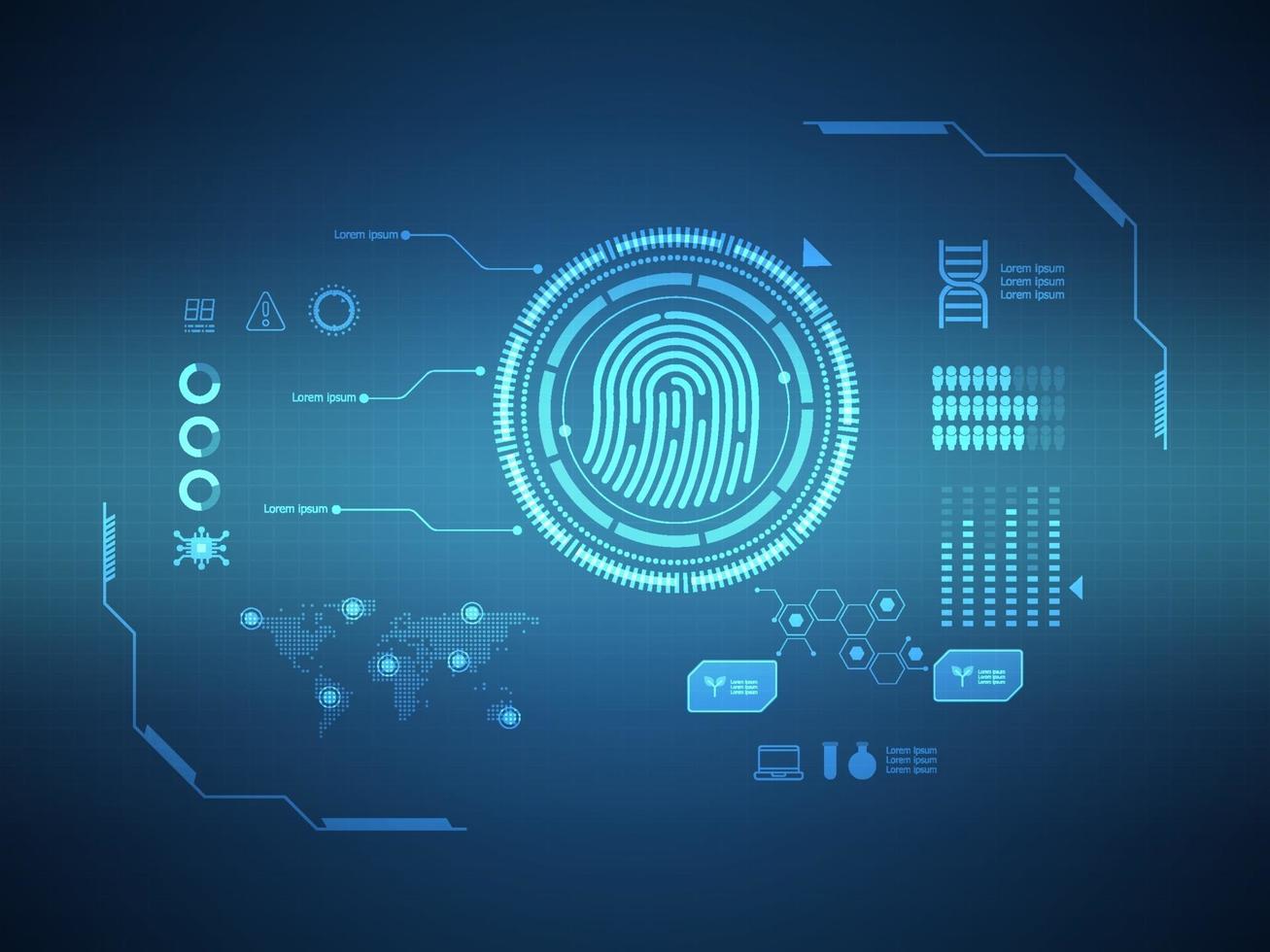 abstract futuristic hud display interface sci fi technology 3360298 ...