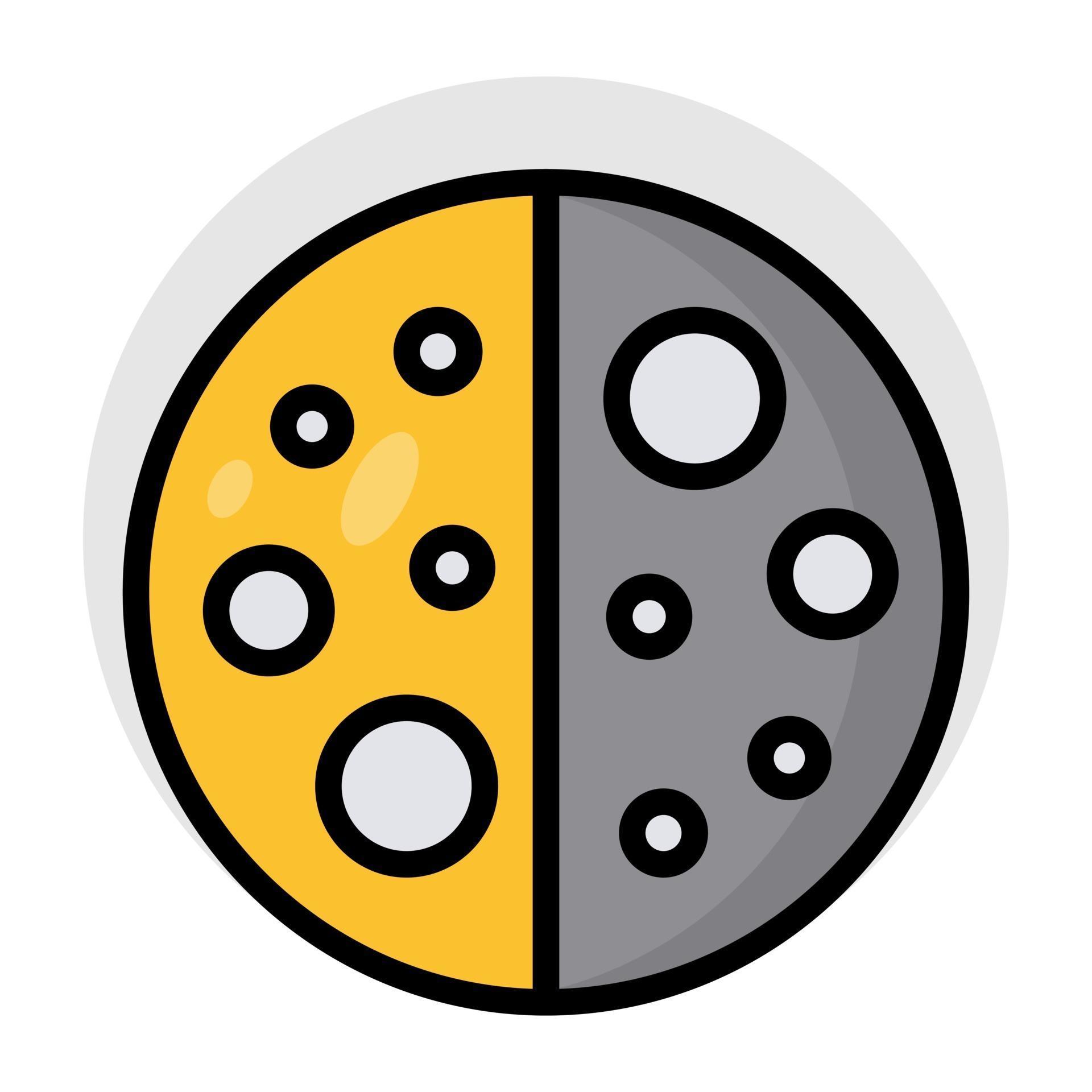 A flat design, icon of solar eclipse 3360440 Vector Art at Vecteezy