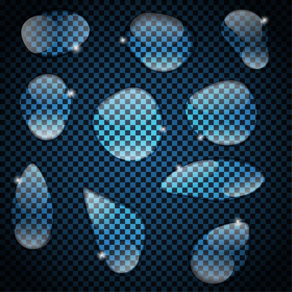 Realistic Water Drops Set 3366507 Vector Art at Vecteezy Realistic Water Drops Set 3366507 Vector Art at Vecteezy