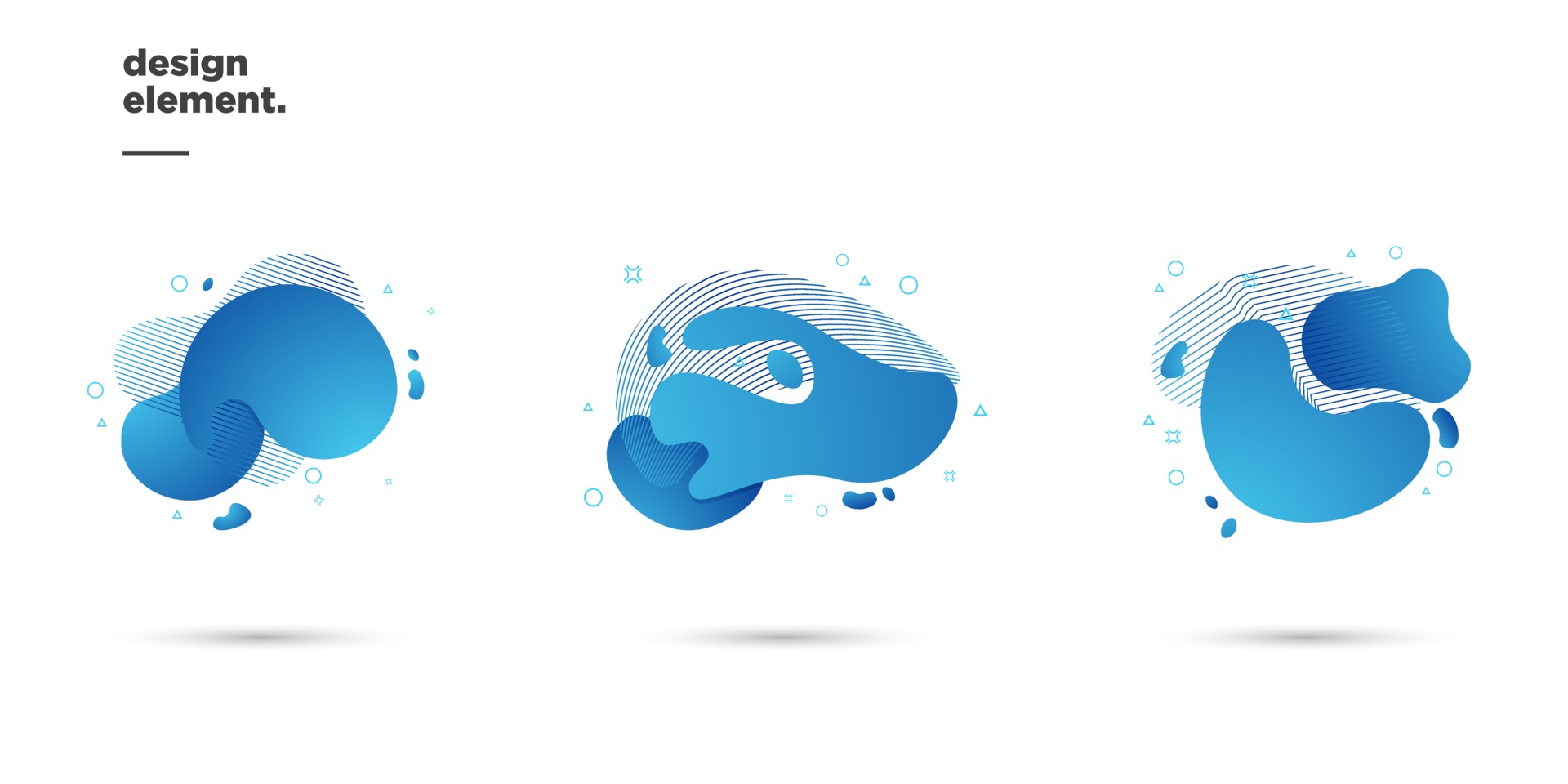 Modern abstract Gradient dynamical colored forms and line elements ...