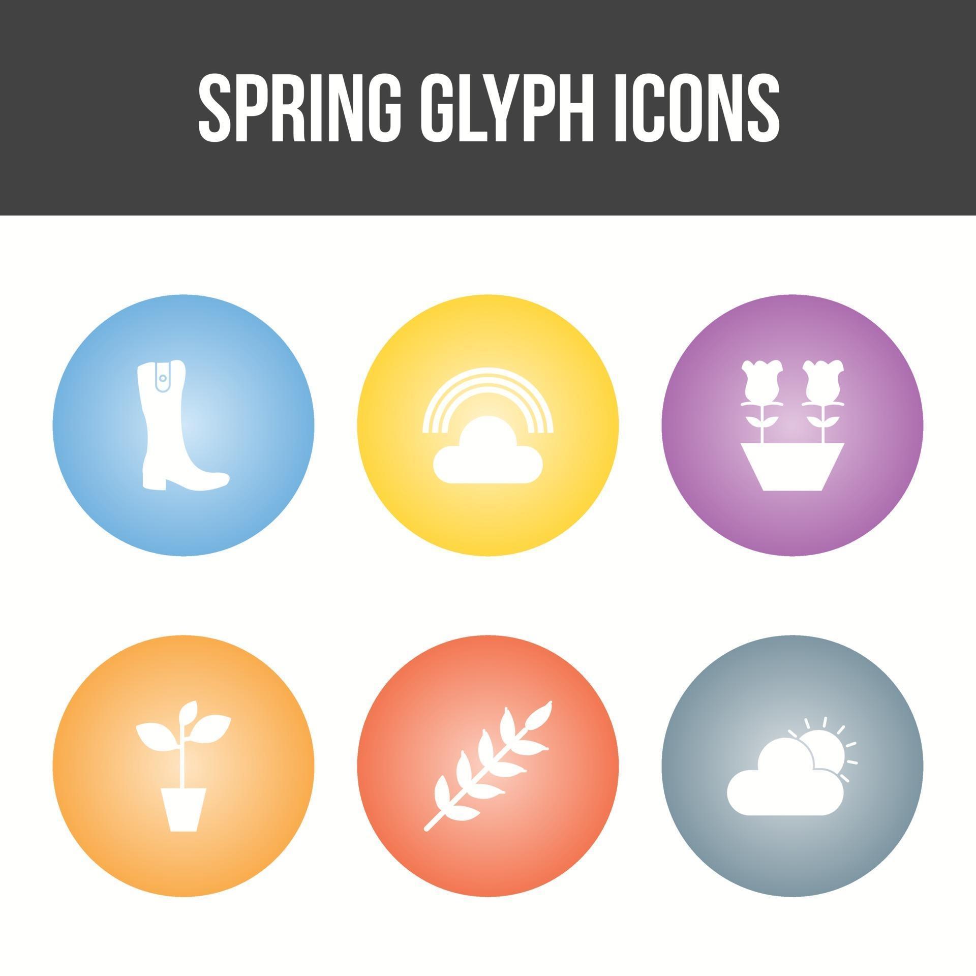 Unique Spring Vector Icon Set 3371805 Vector Art at Vecteezy