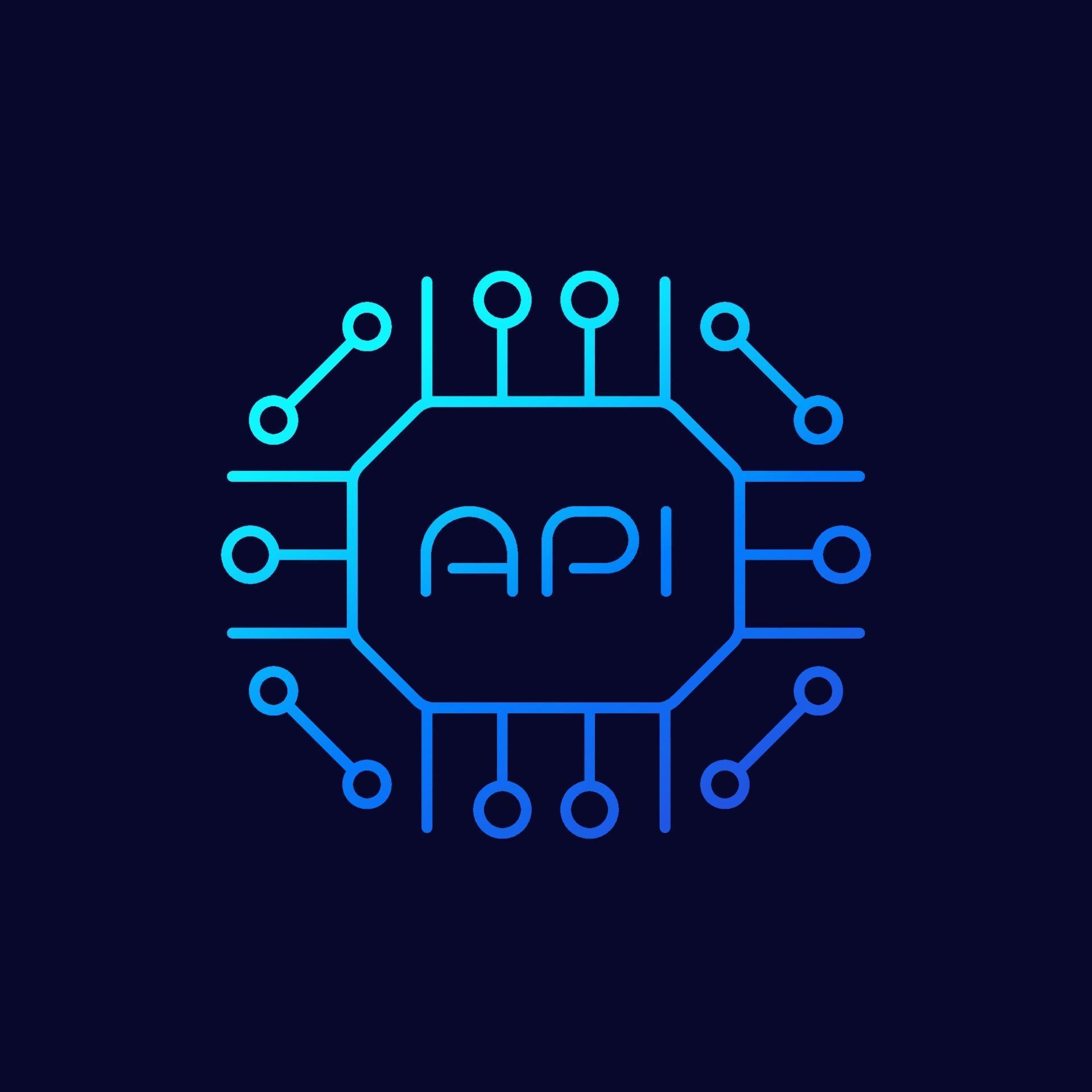 api icon for web, linear 3374594 Vector Art at Vecteezy