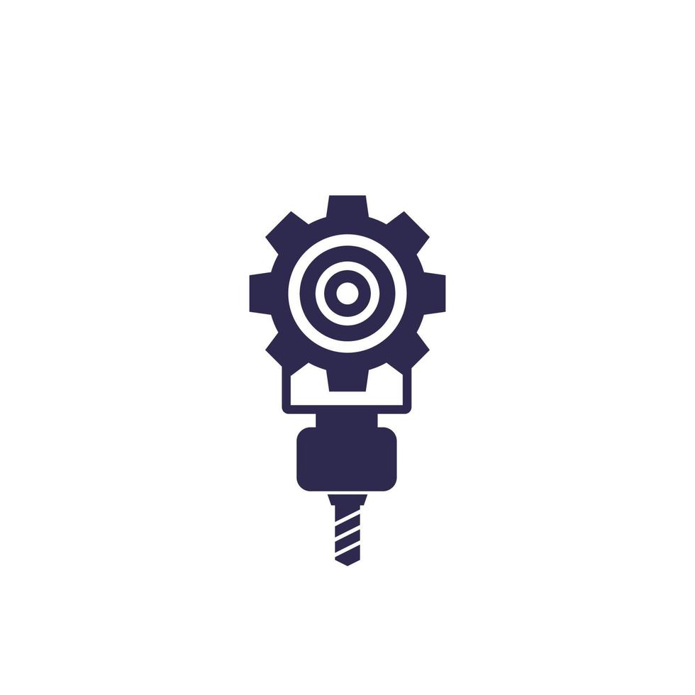 Cnc Milling Machine Vector Icon 3374685 Vector Art At Vecteezy