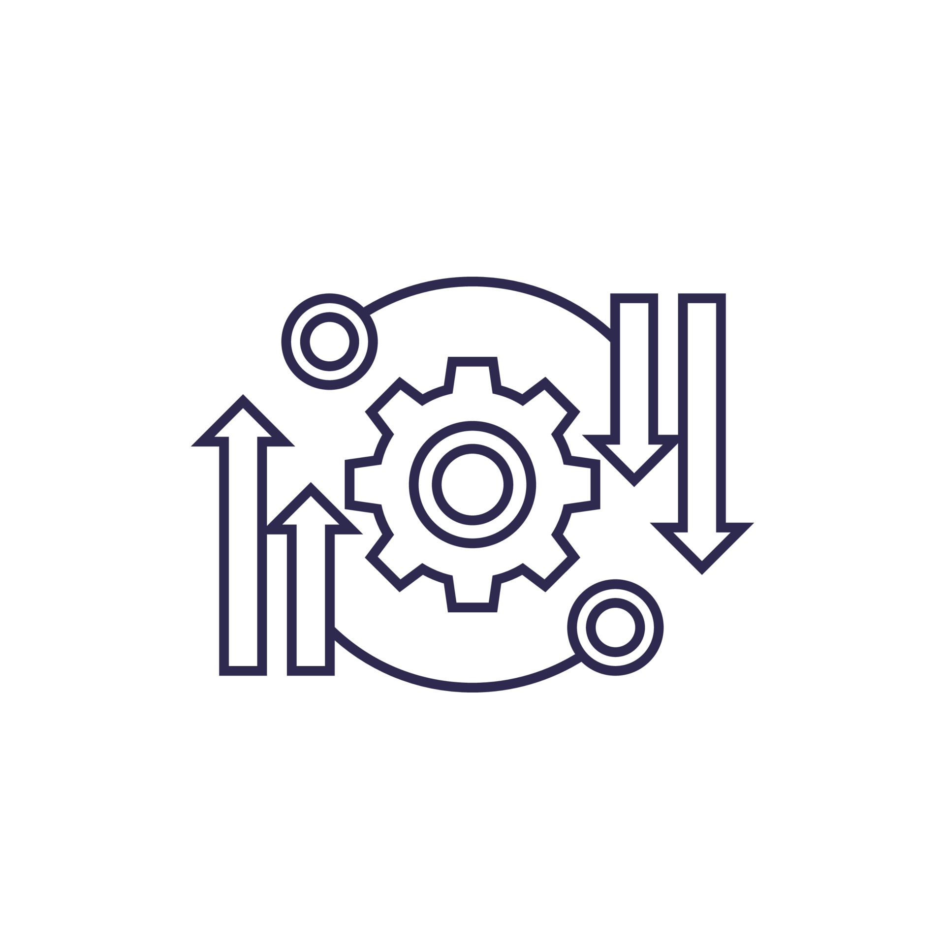 automation and optimization process, vector line icon 3374688 Vector ... automation and optimization process, vector line icon 3374688 Vector ...
