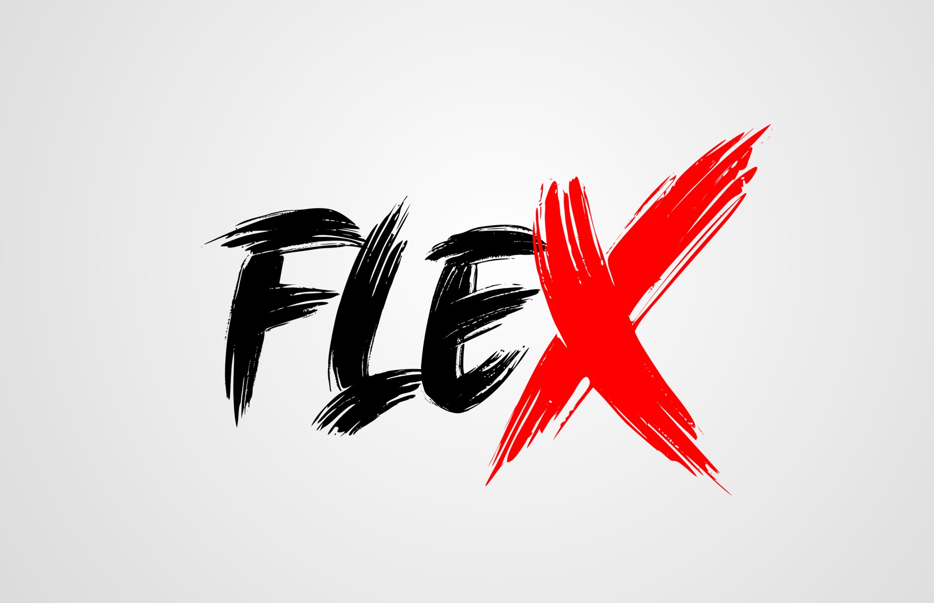 Flex Grunge Brush Stroke Word Text For Typography Icon Logo Design Flex Grunge Brush Stroke Word Text For Typography Icon Logo Design