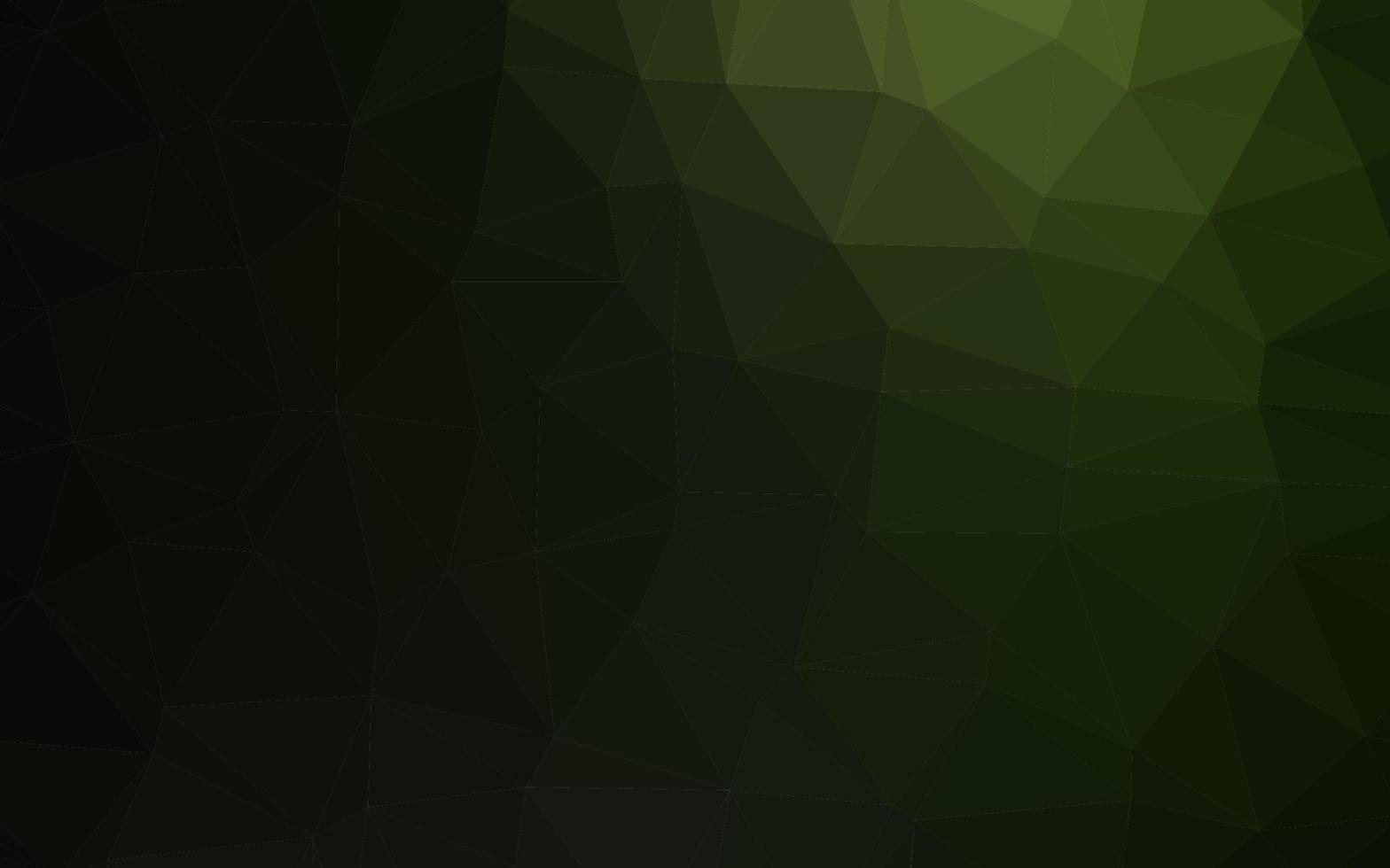 Dark Green Vector Shining Triangular Background 3377203 Vector Art At