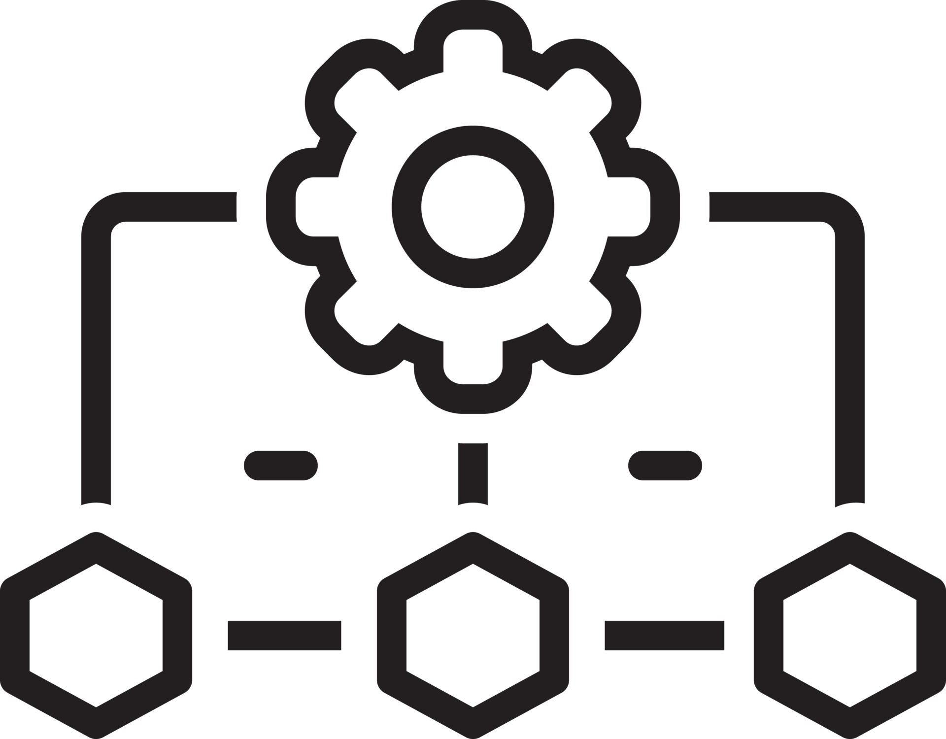 Line icon for workflow process 3377611 Vector Art at Vecteezy