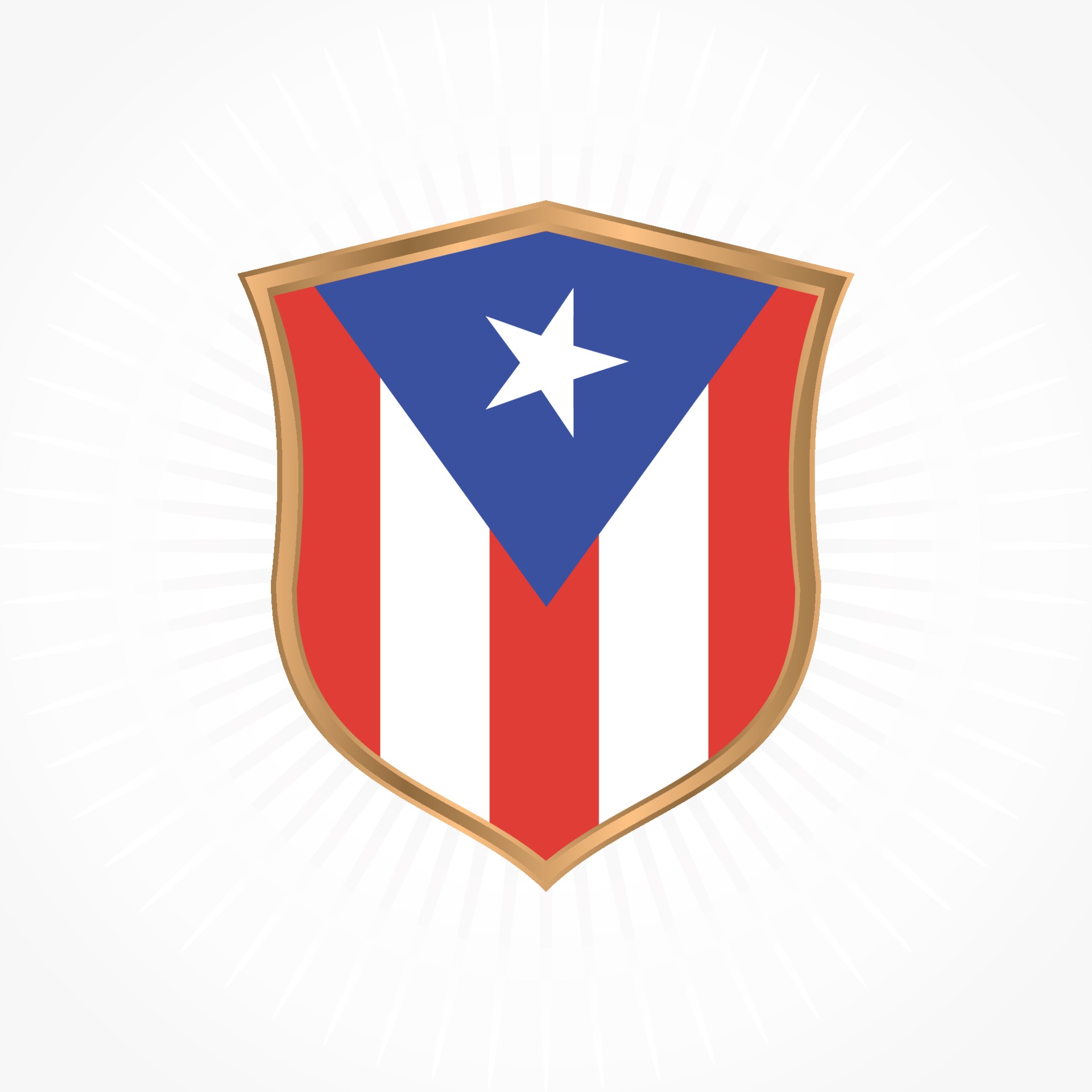 Puerto Rico flag vector with shield frame 3379195 Vector Art at Vecteezy Puerto Rico flag vector with shield frame 3379195 Vector Art at Vecteezy
